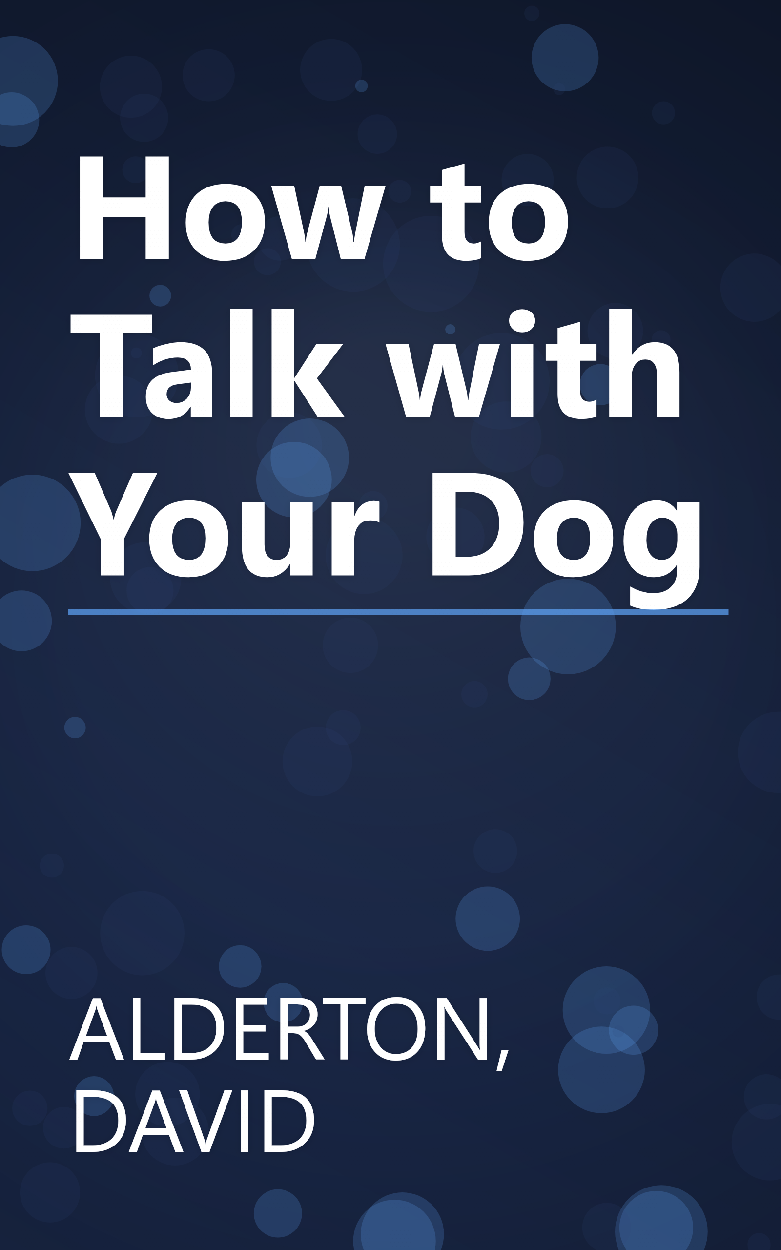 How to Talk with Your Dog book cover