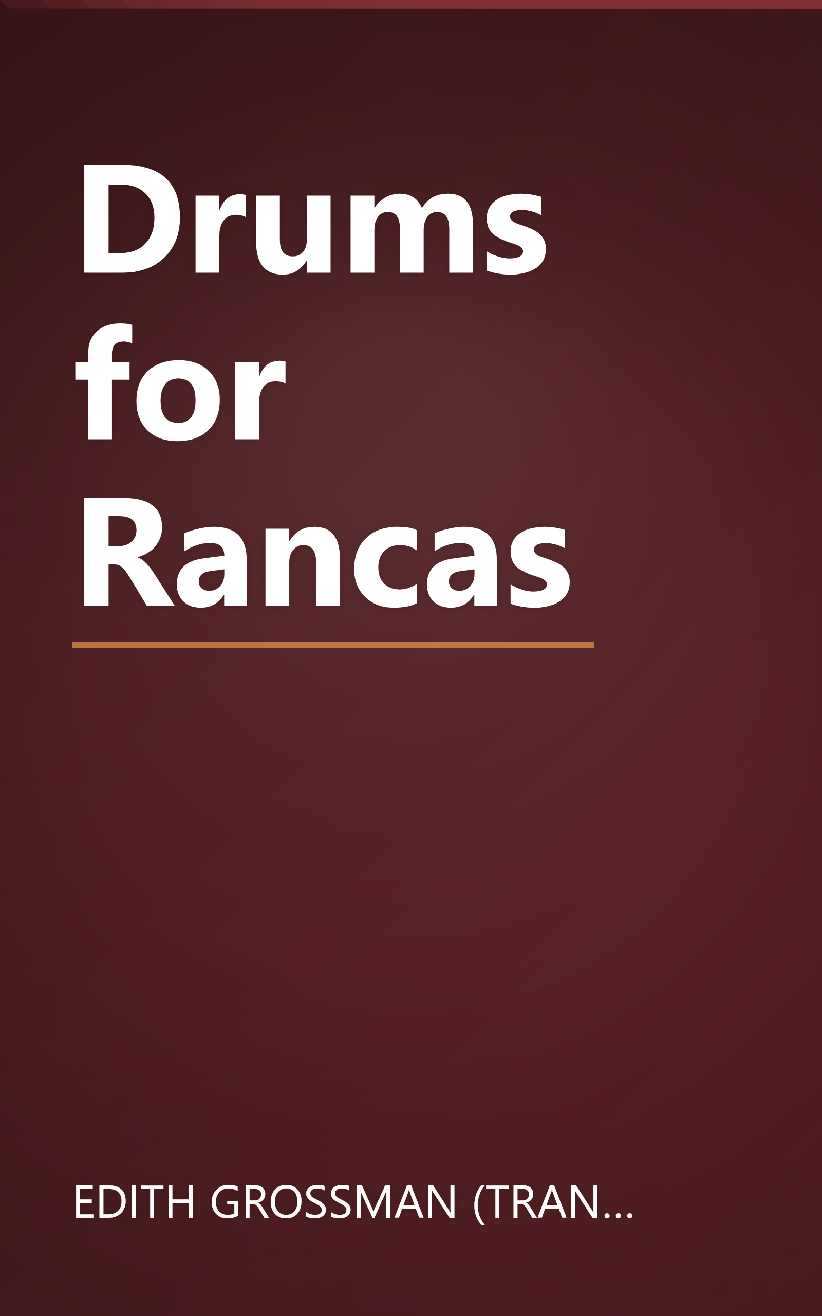 Drums for Rancas book cover