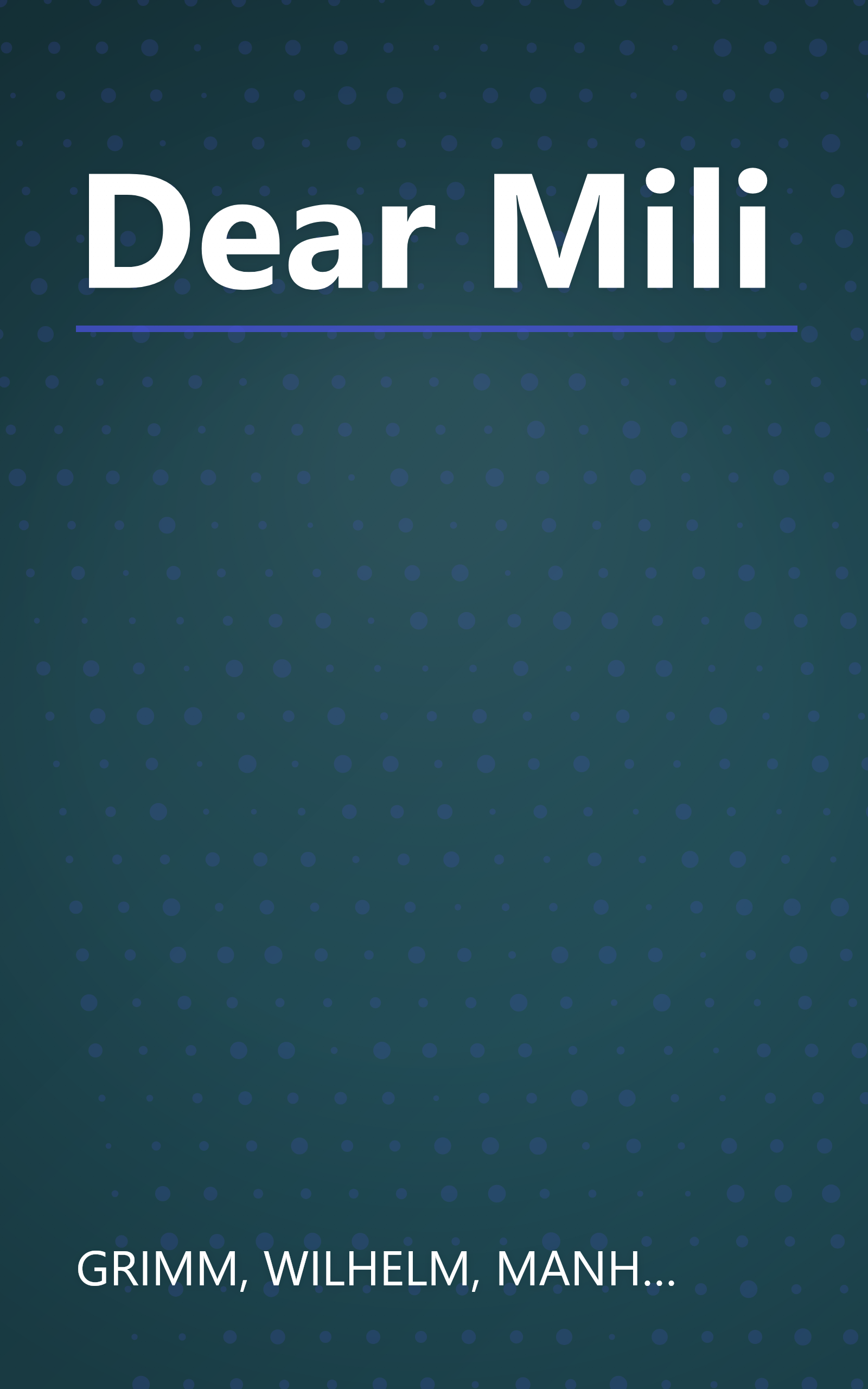 Dear Mili book cover