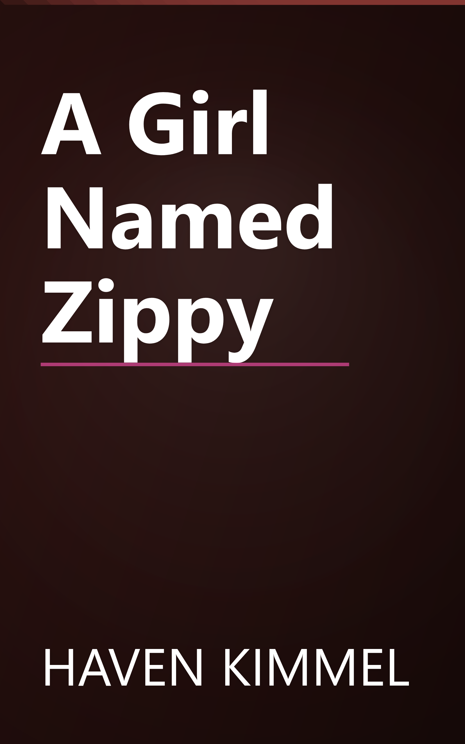 A Girl Named Zippy book cover