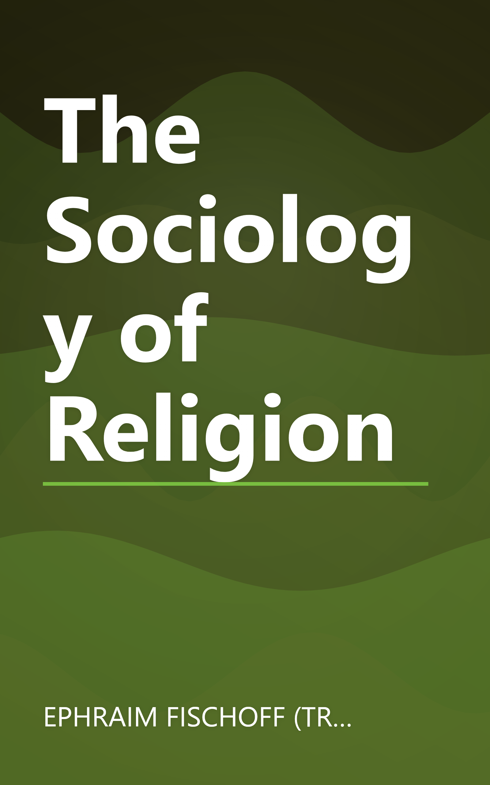 The Sociology of Religion book cover