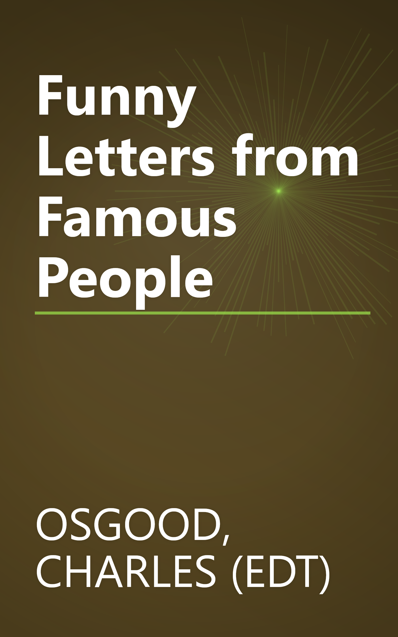 Funny Letters from Famous People book cover