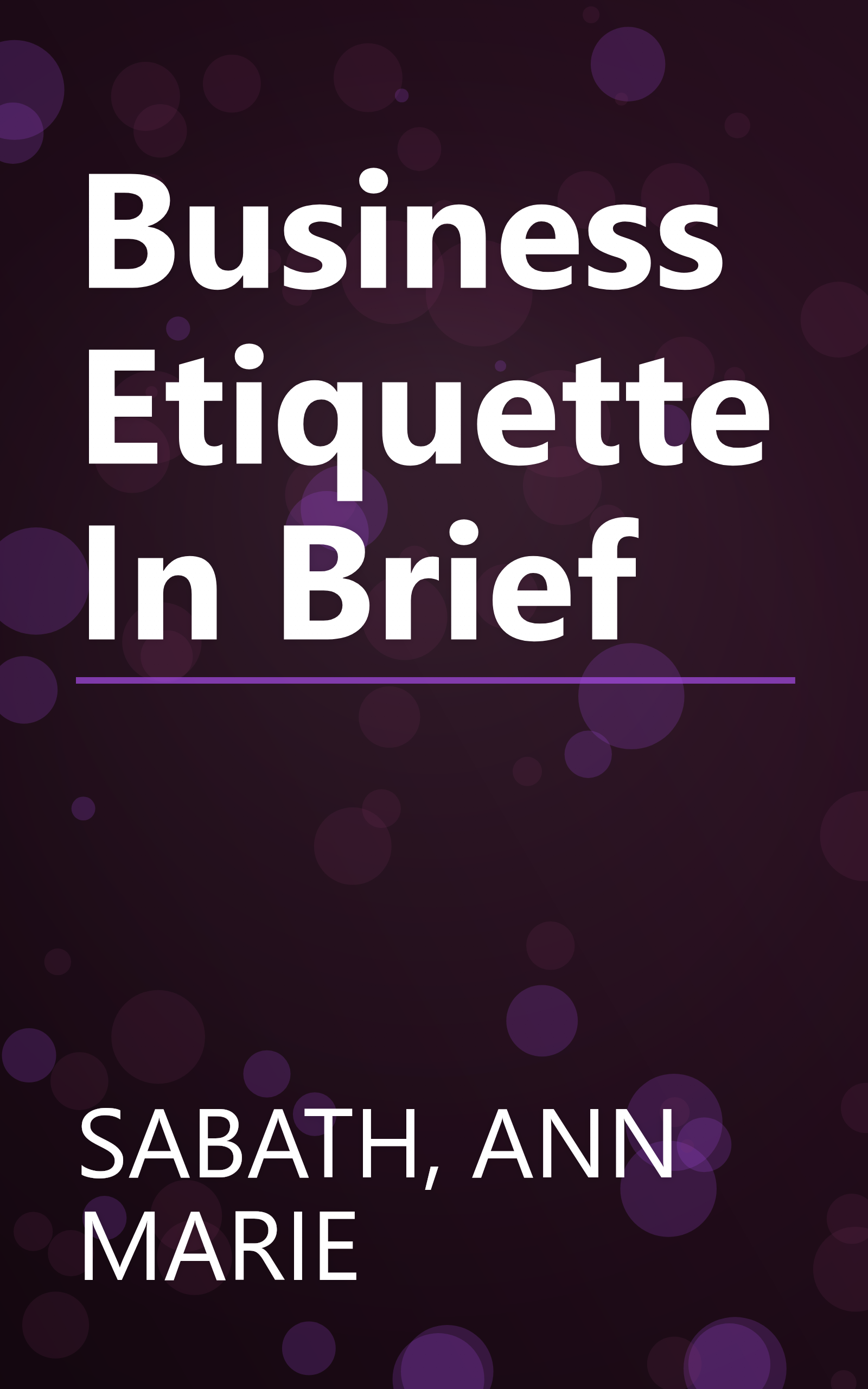 Business Etiquette In Brief book cover