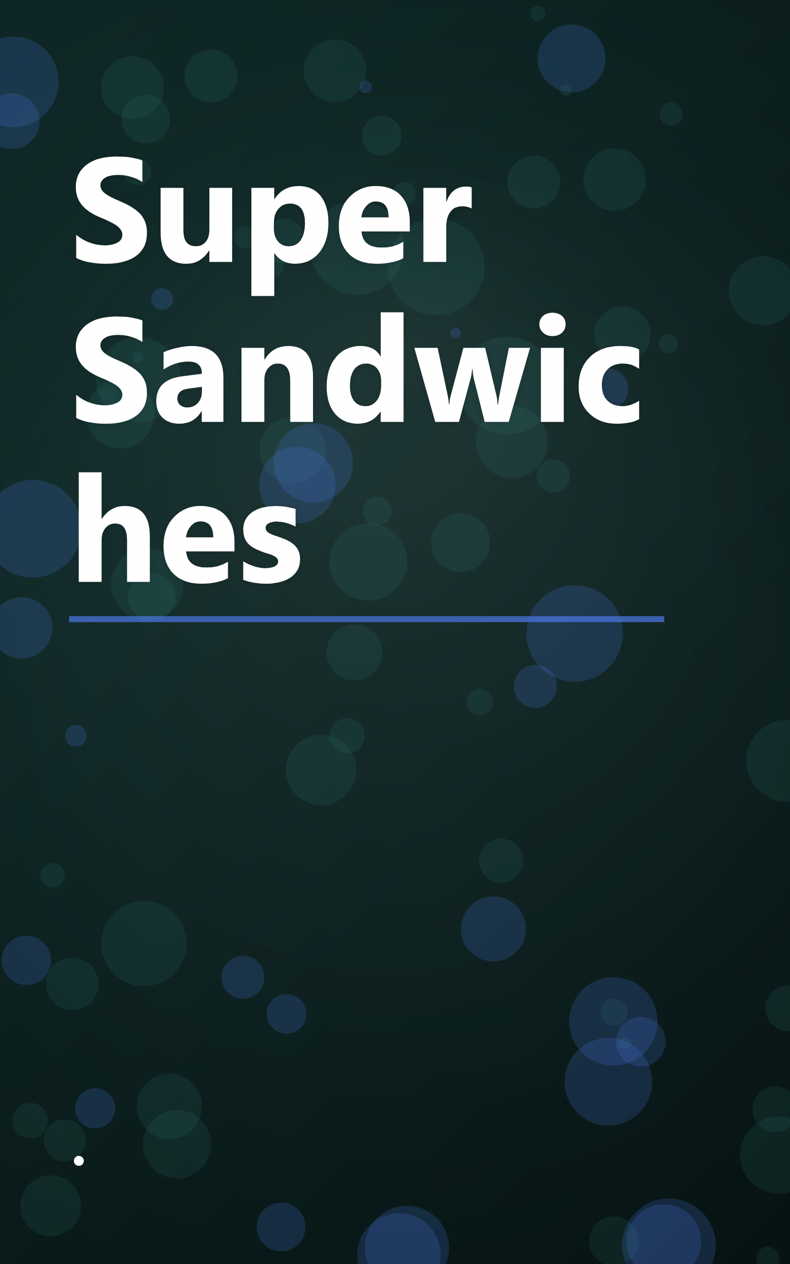 Super Sandwiches book cover