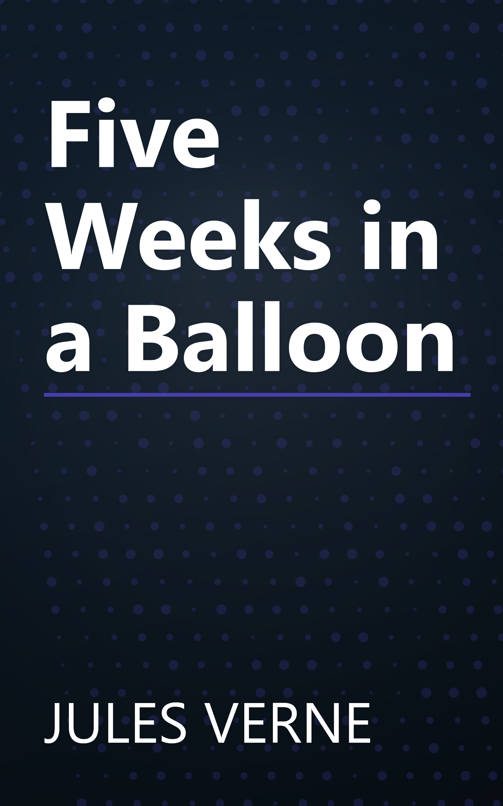 Five Weeks in a Balloon book cover