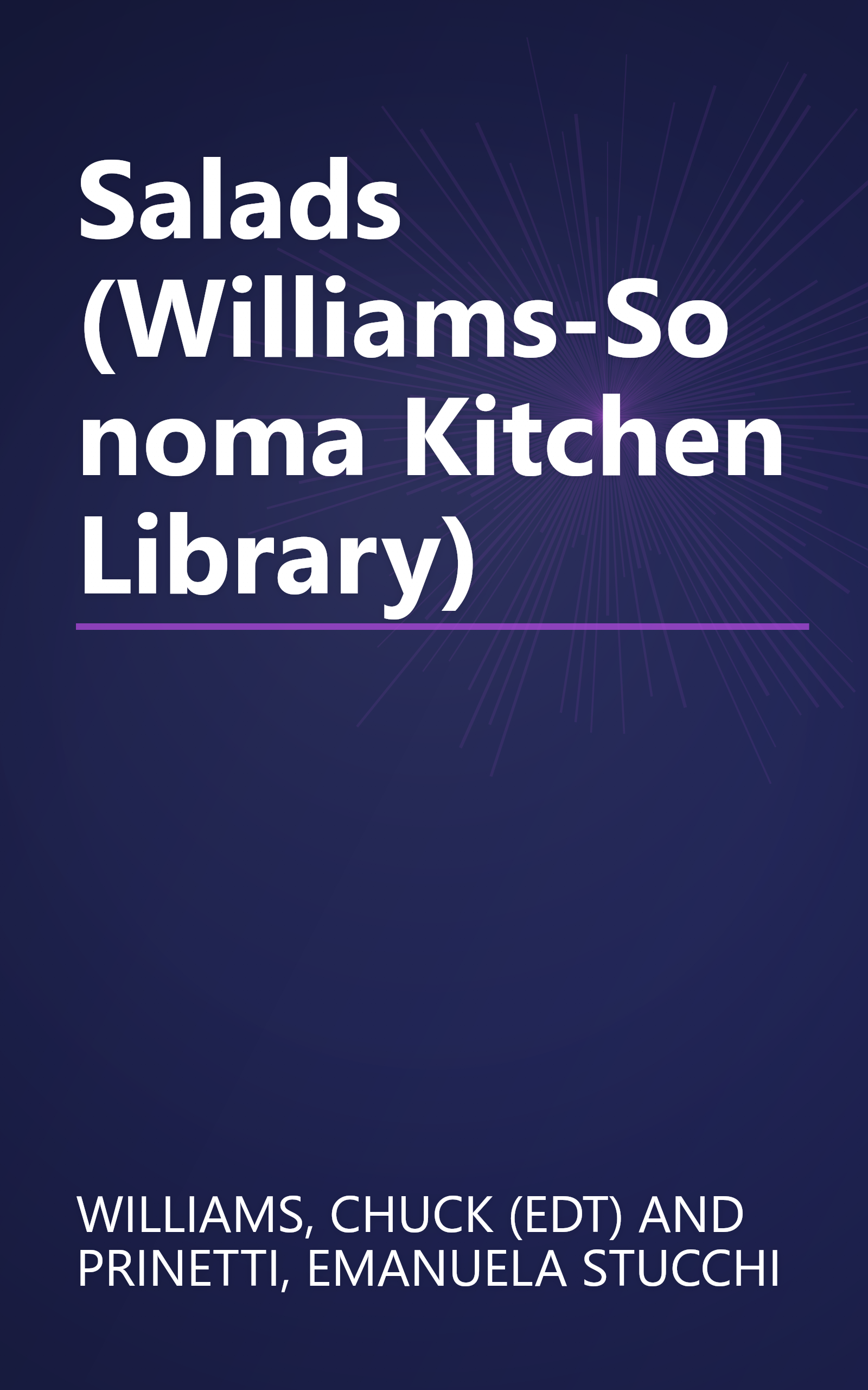 Salads (Williams-Sonoma Kitchen Library) book cover