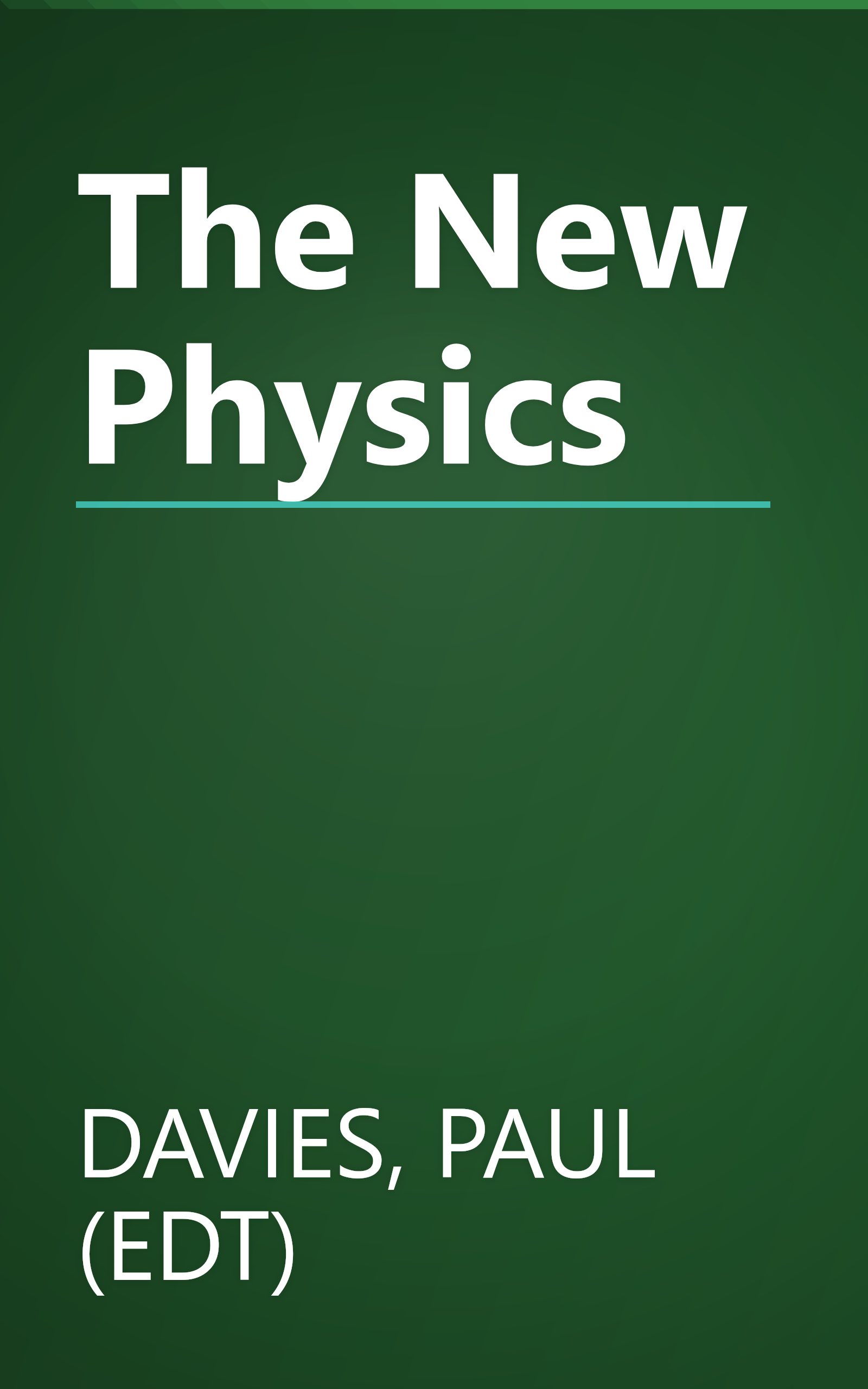 The New Physics book cover
