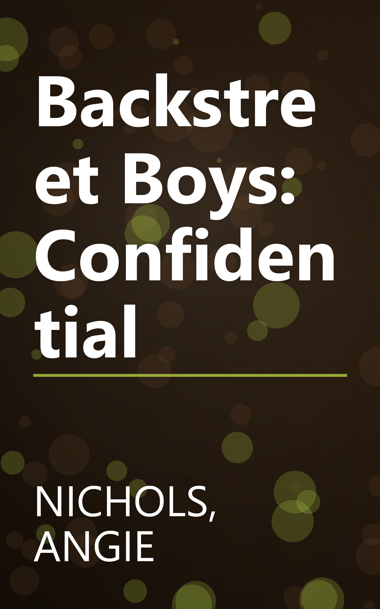 Backstreet Boys: Confidential book cover