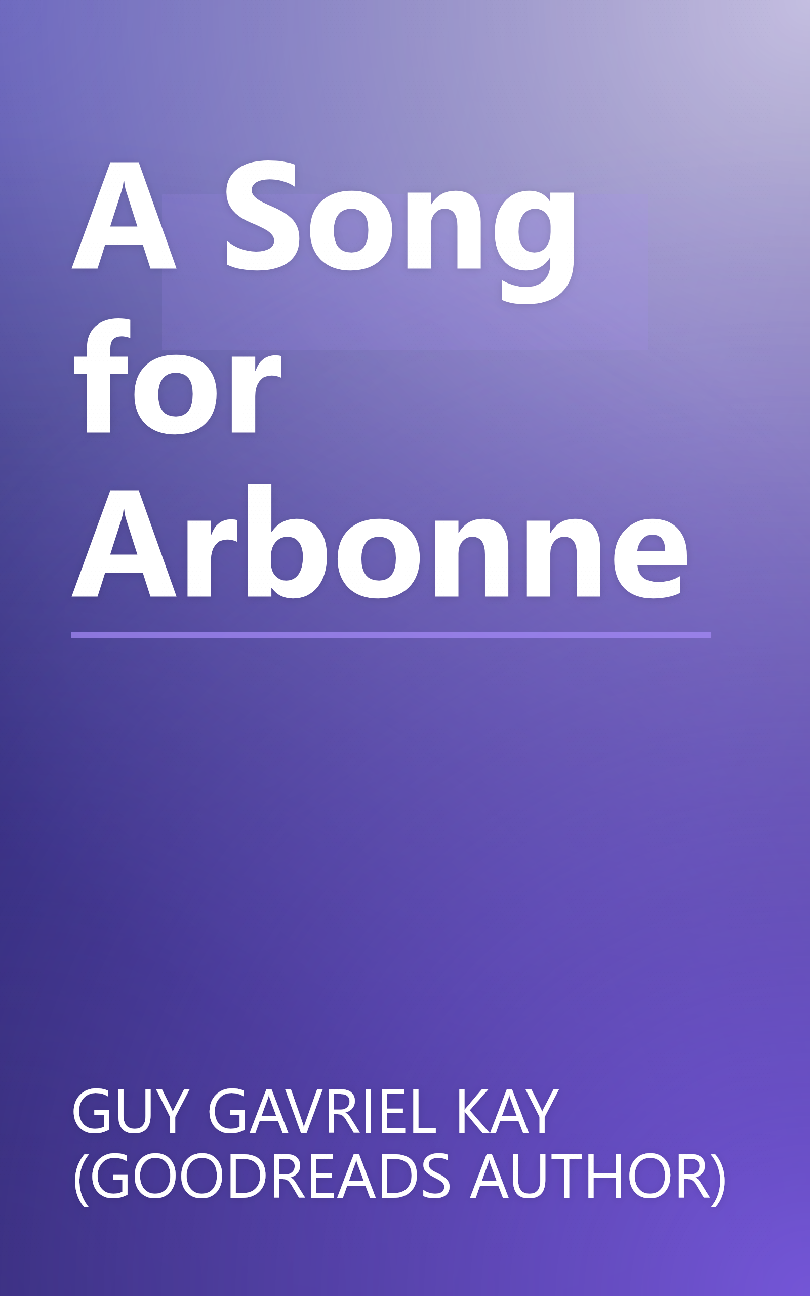 A Song for Arbonne book cover
