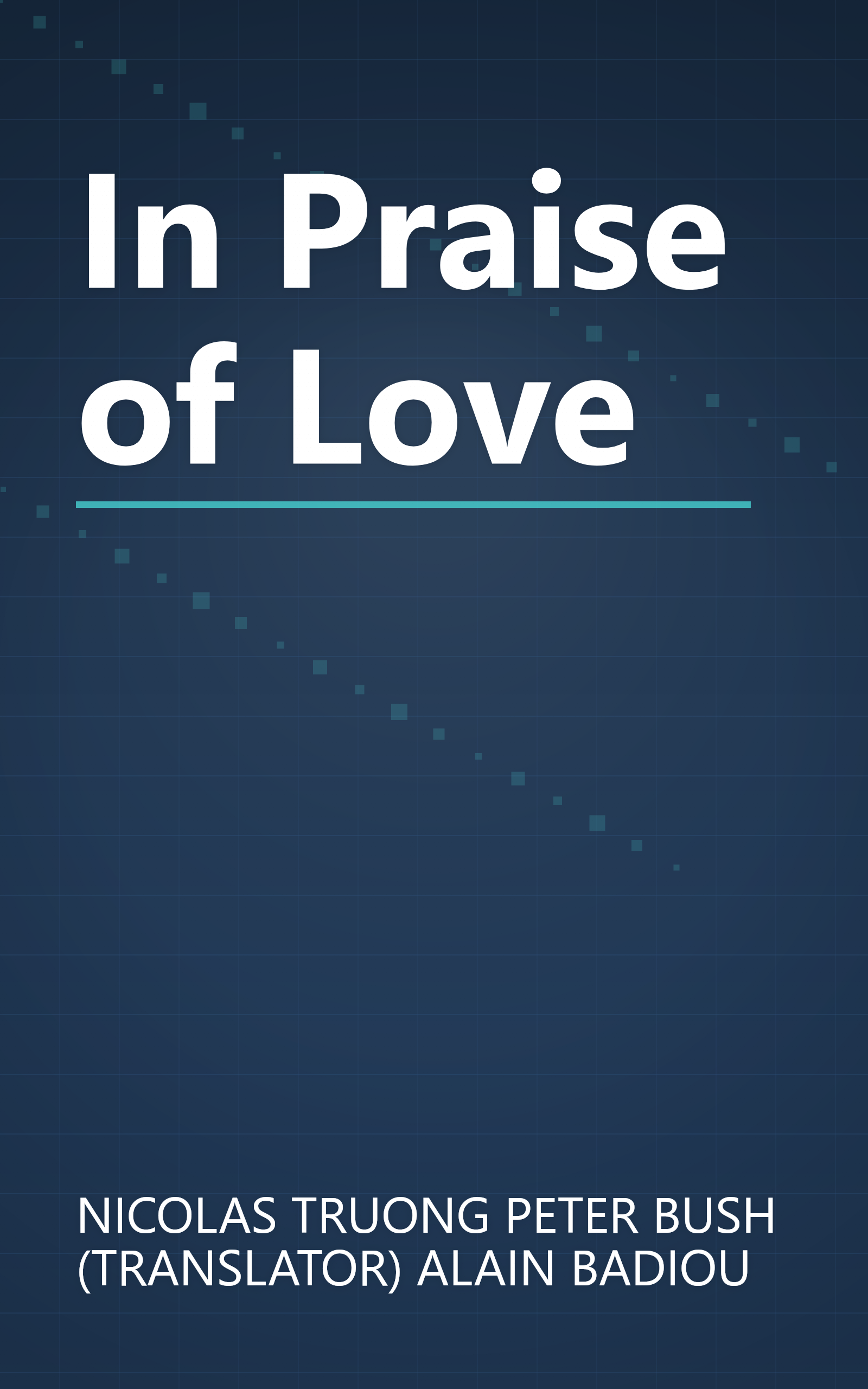 In Praise of Love book cover