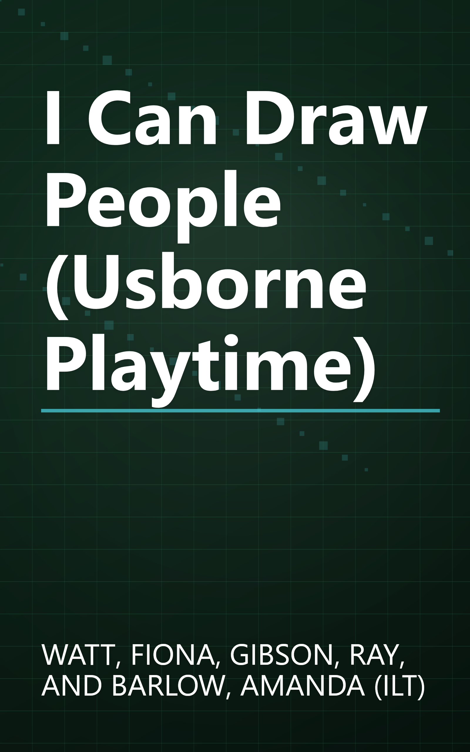 I Can Draw People (Usborne Playtime) book cover