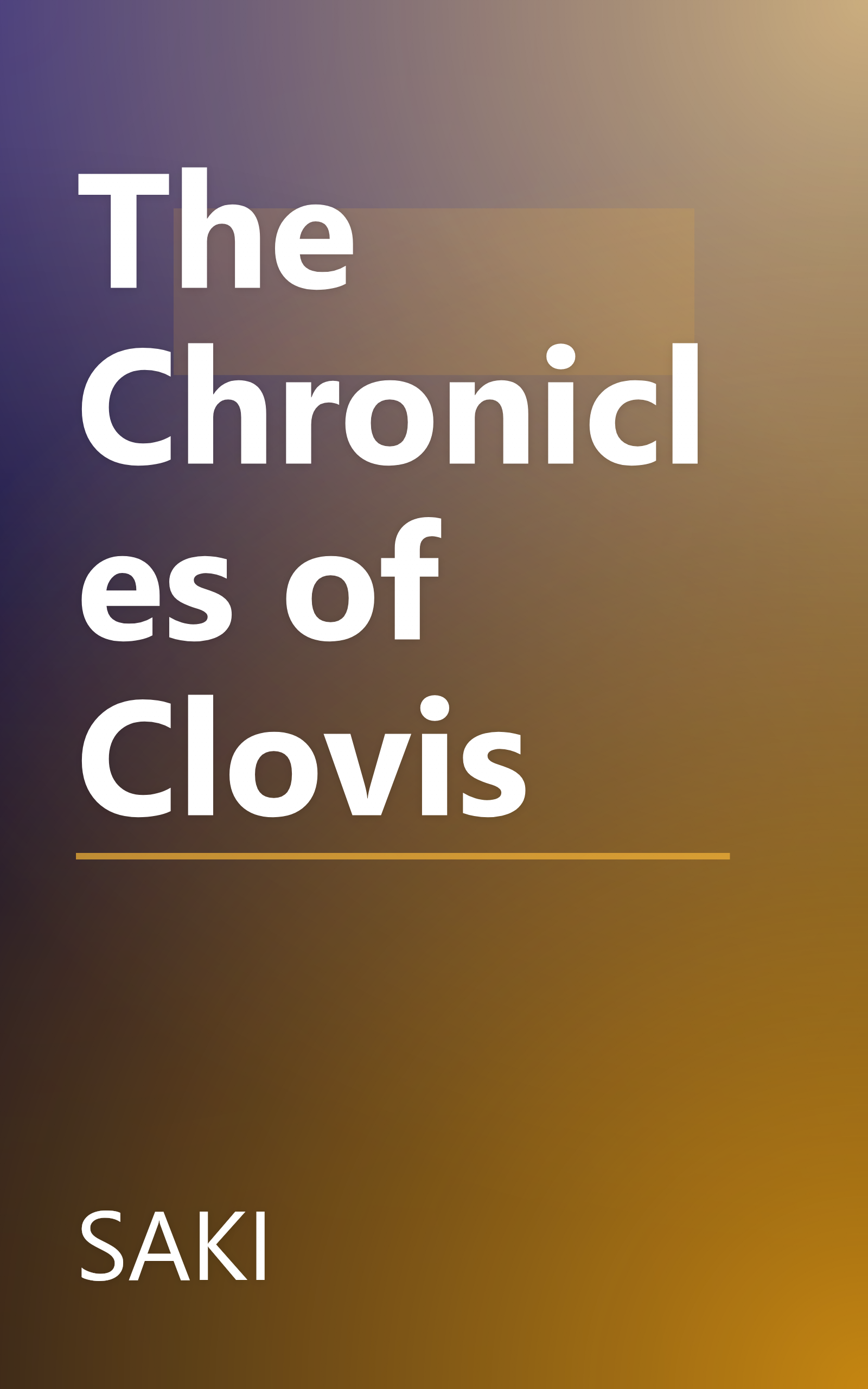 The Chronicles of Clovis book cover