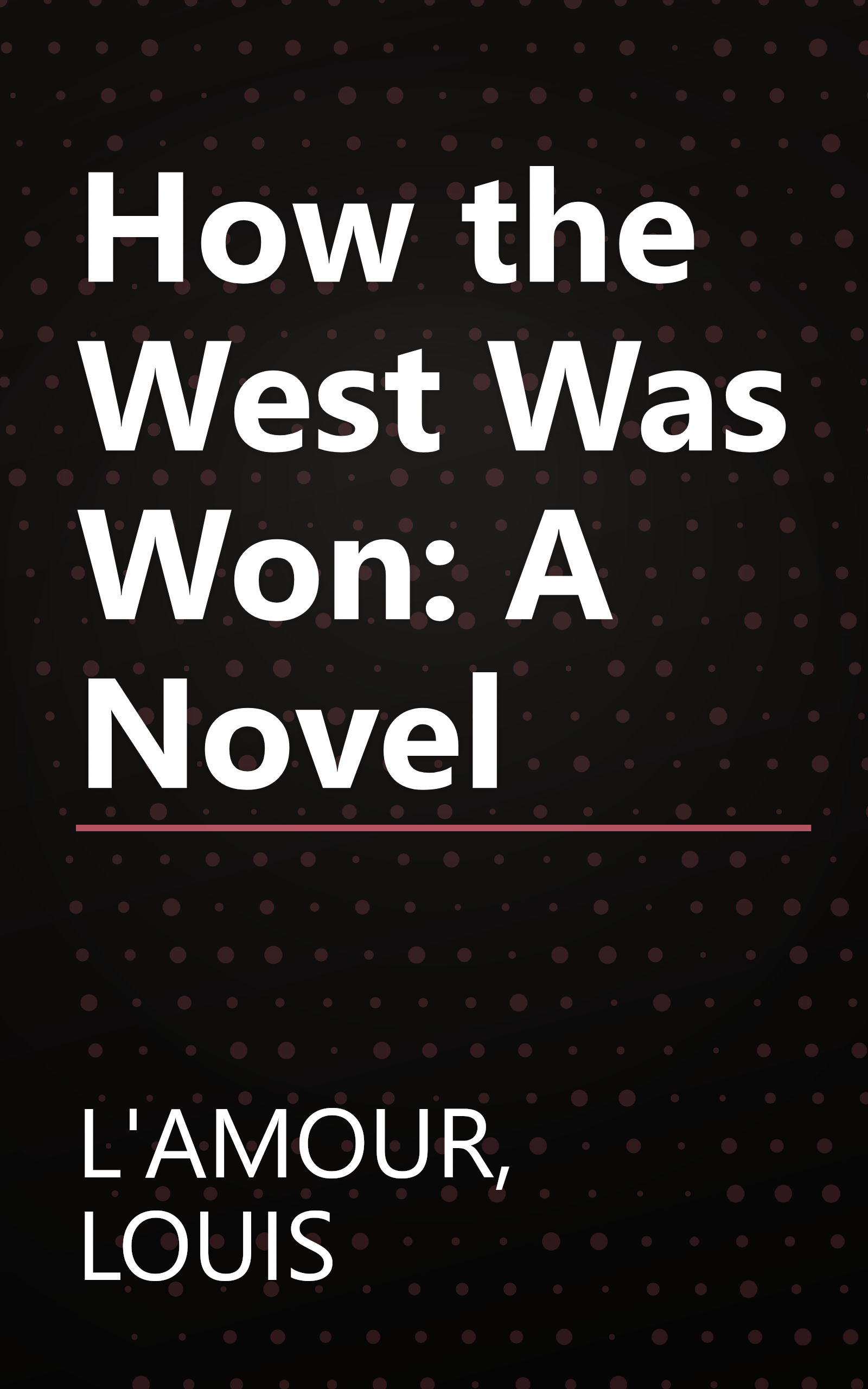 How the West Was Won: A Novel book cover