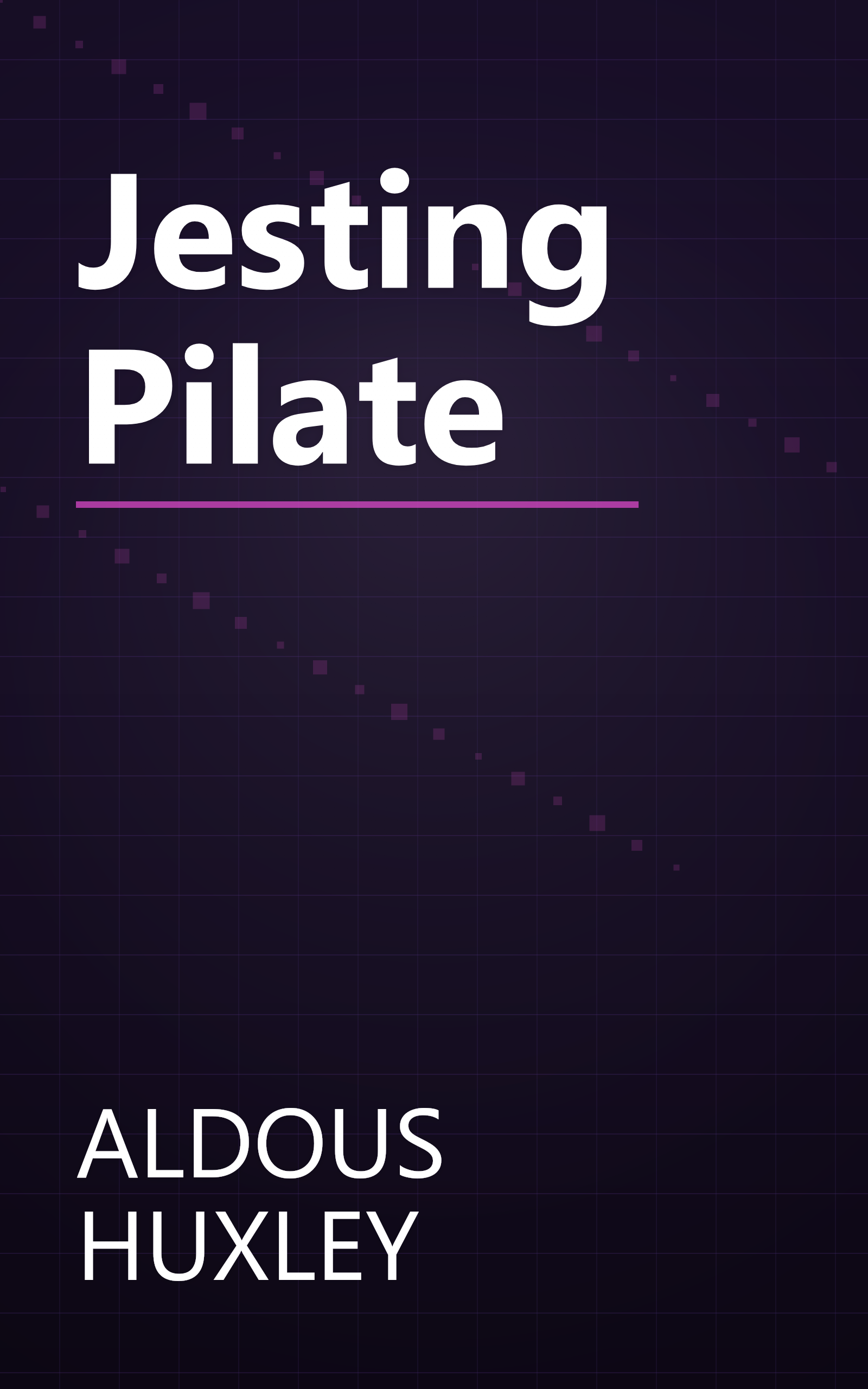 Jesting Pilate book cover