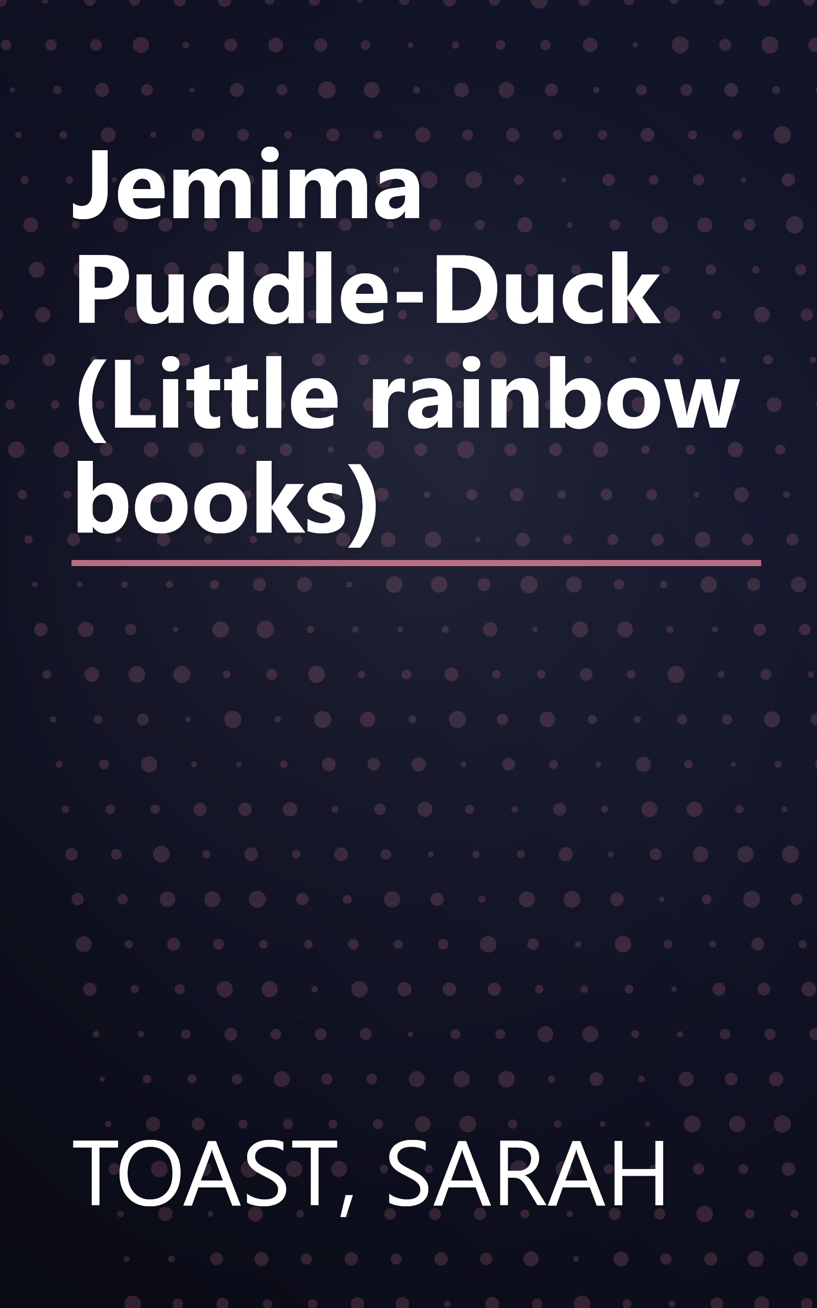 Jemima Puddle-Duck (Little rainbow books) book cover