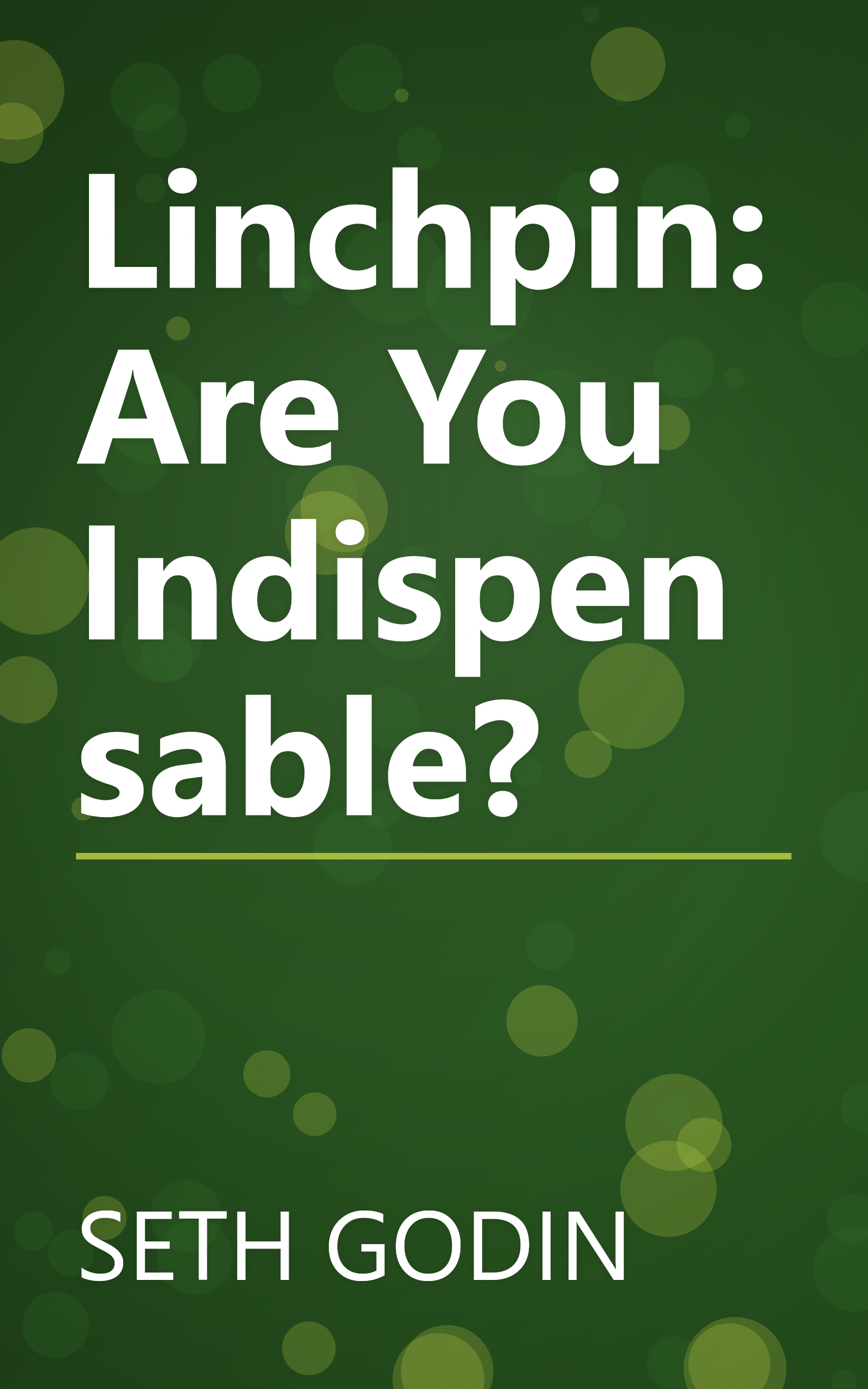 Linchpin: Are You Indispensable? book cover