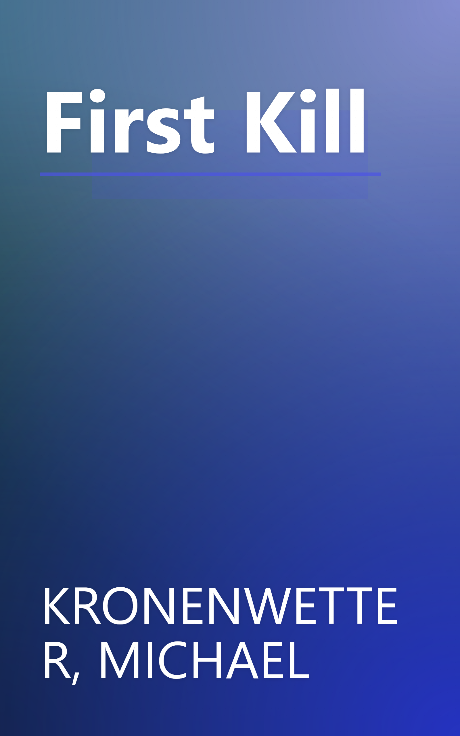 First Kill book cover