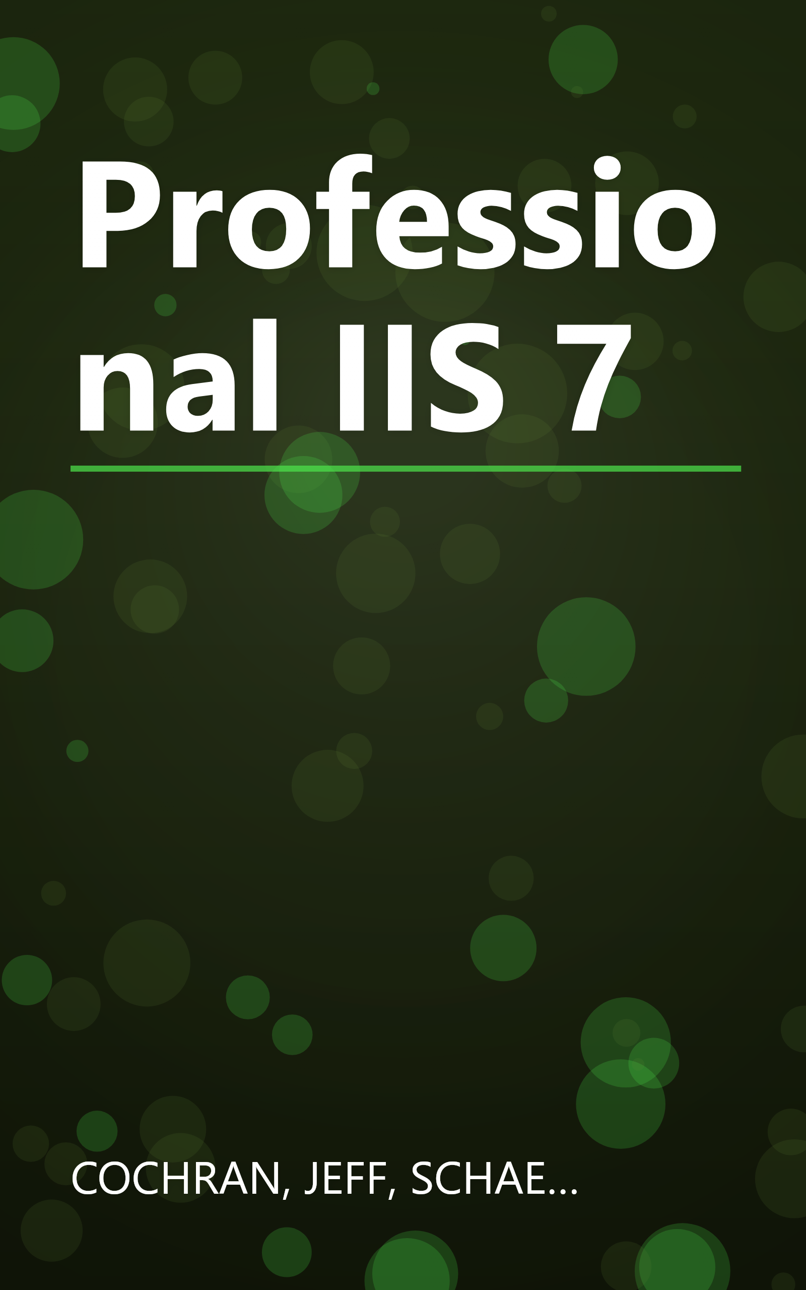Professional IIS 7 book cover