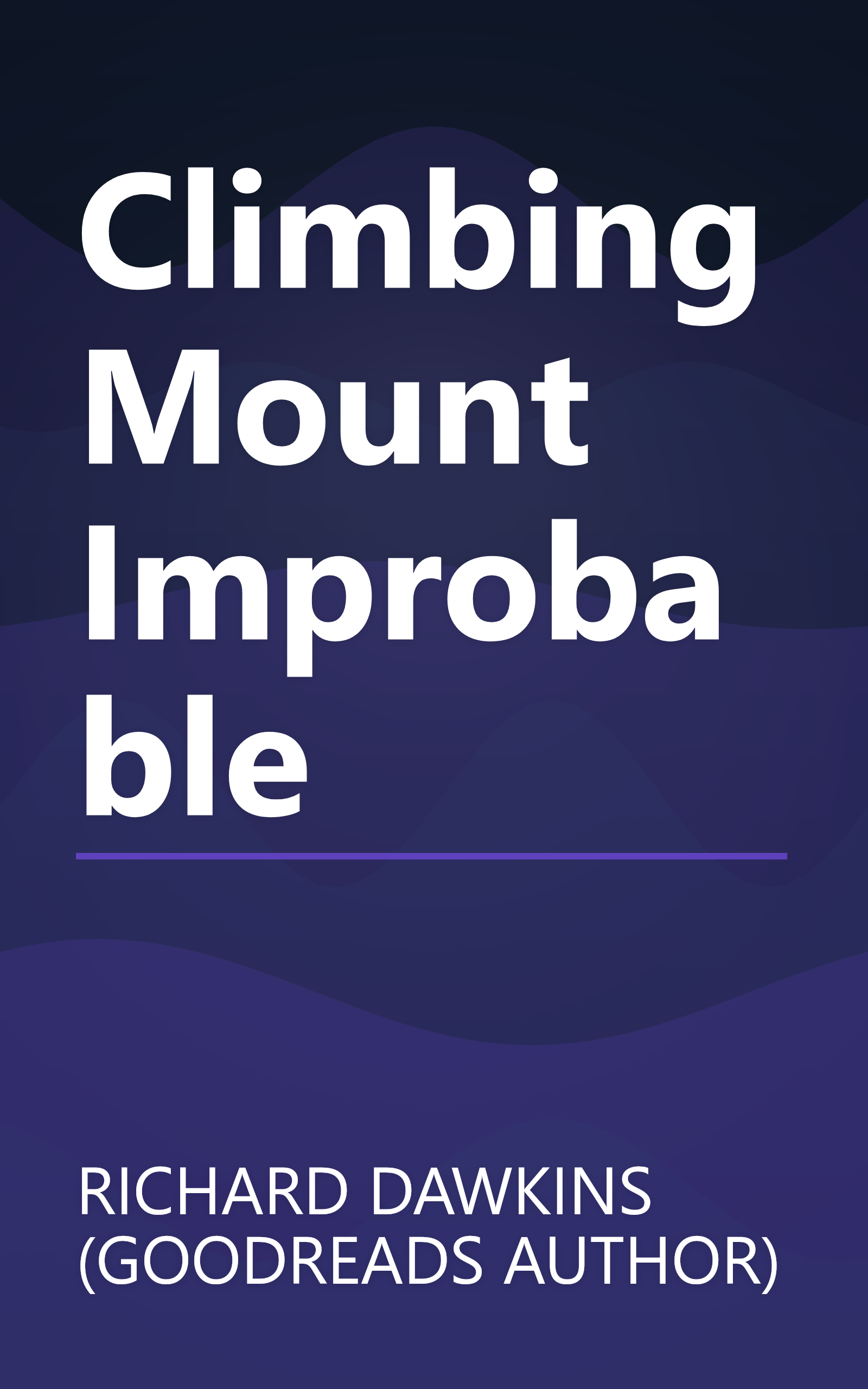 Climbing Mount Improbable book cover