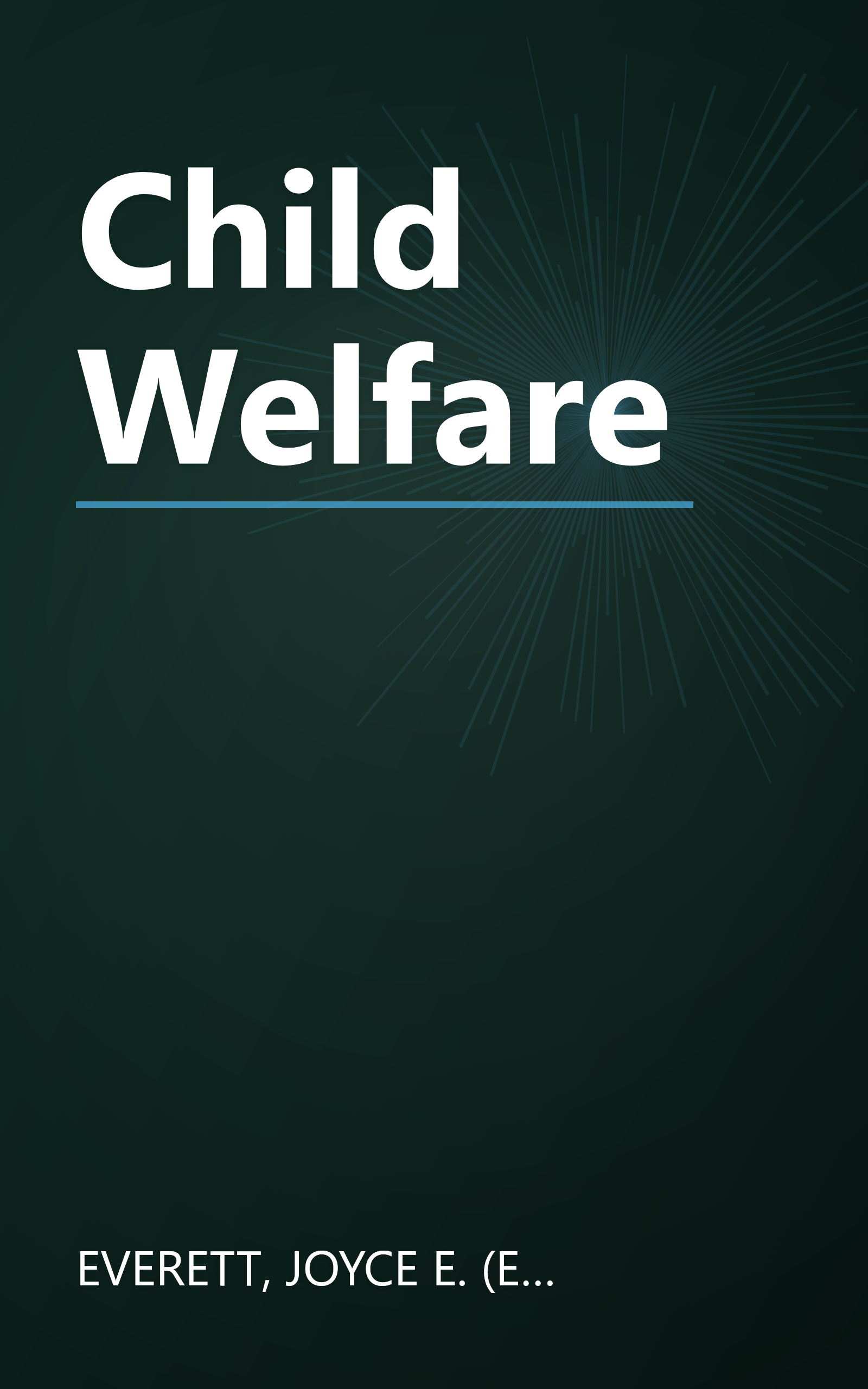 Child Welfare book cover
