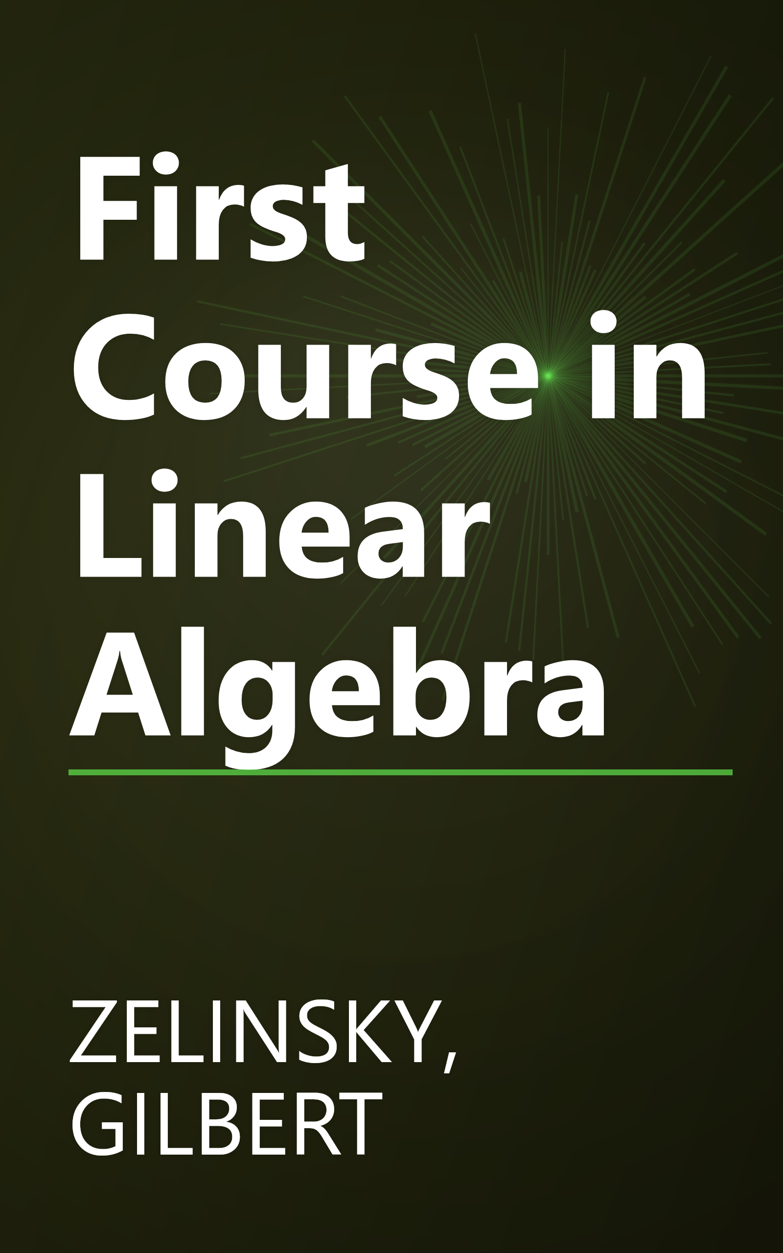 First Course in Linear Algebra book cover