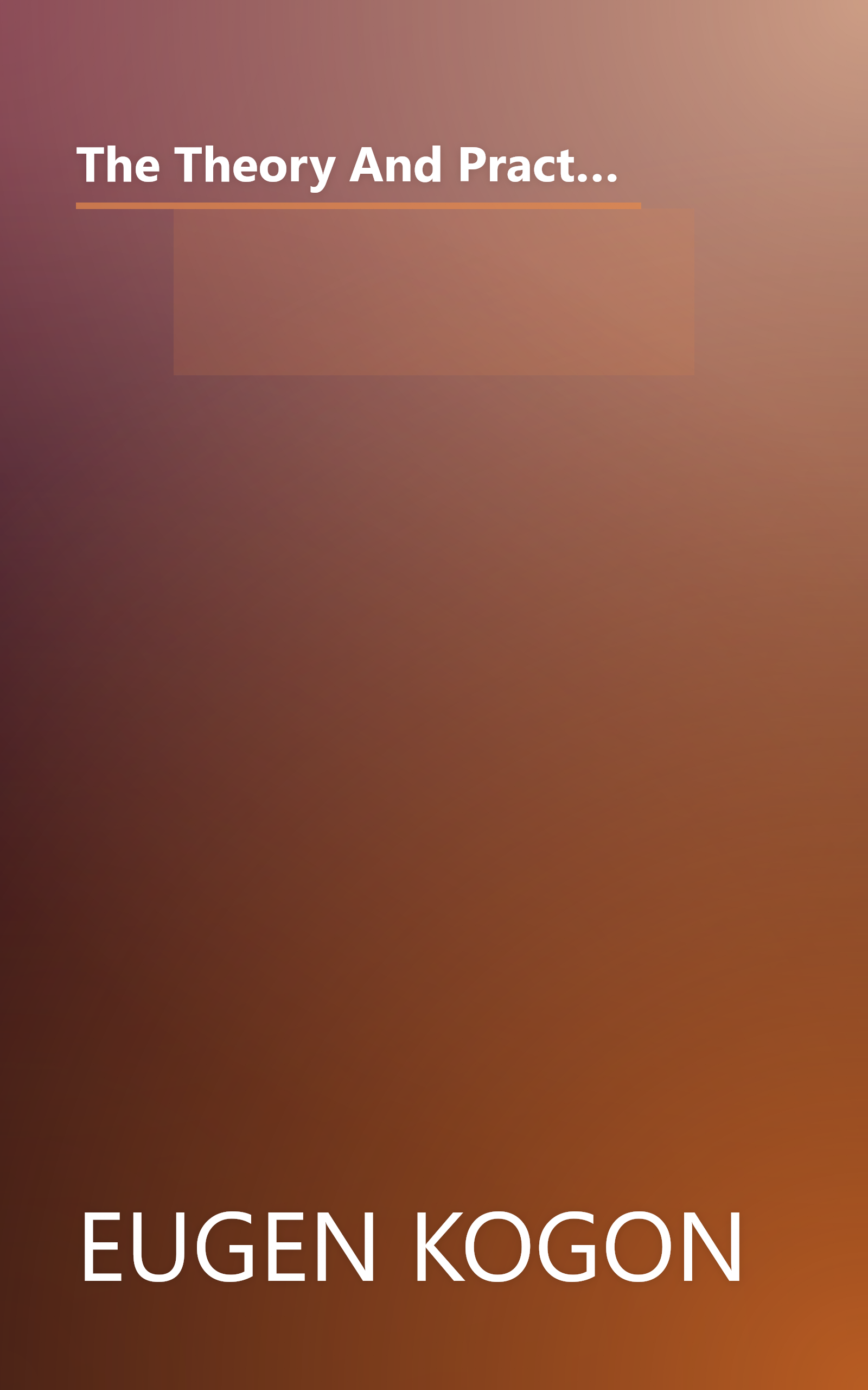 The Theory And Practice Of Hell  The German Concentration Camps And The System Behind Them (6 Minute   Expanded Summary) book cover