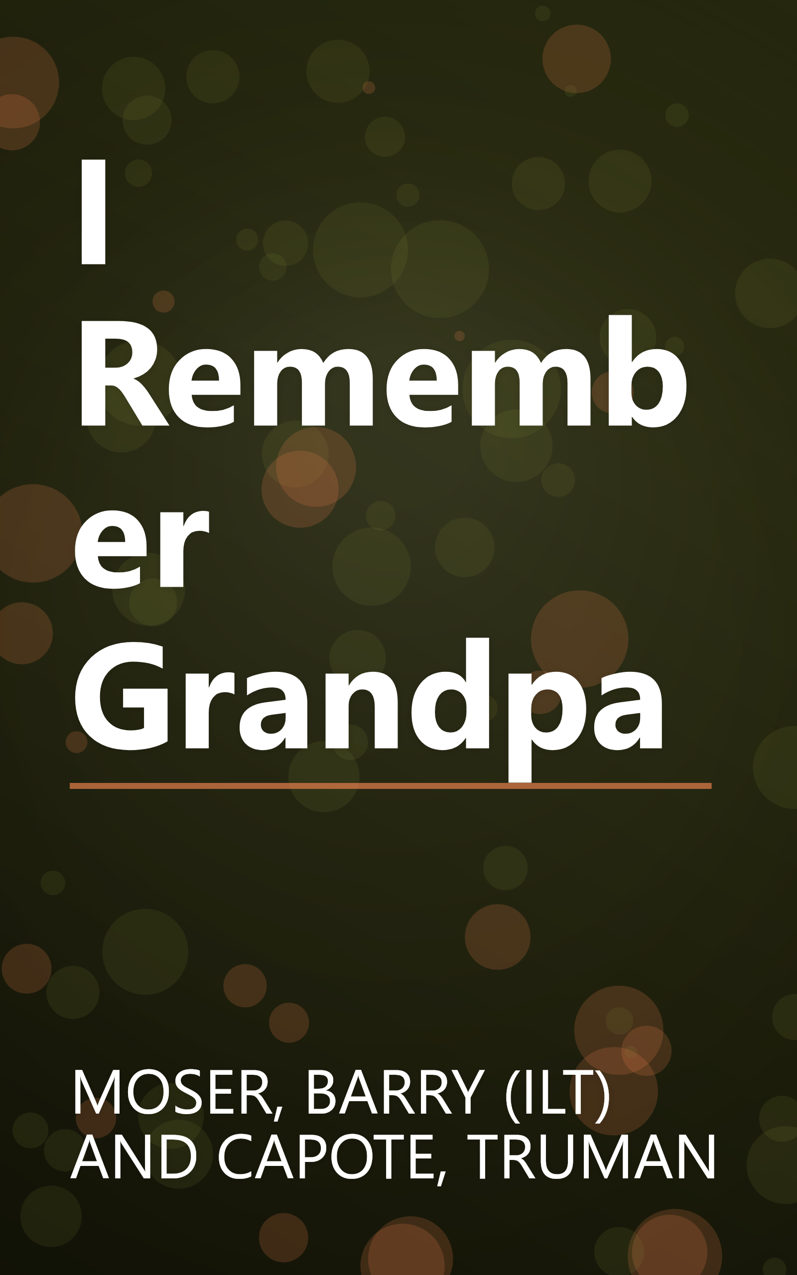 I Remember Grandpa book cover