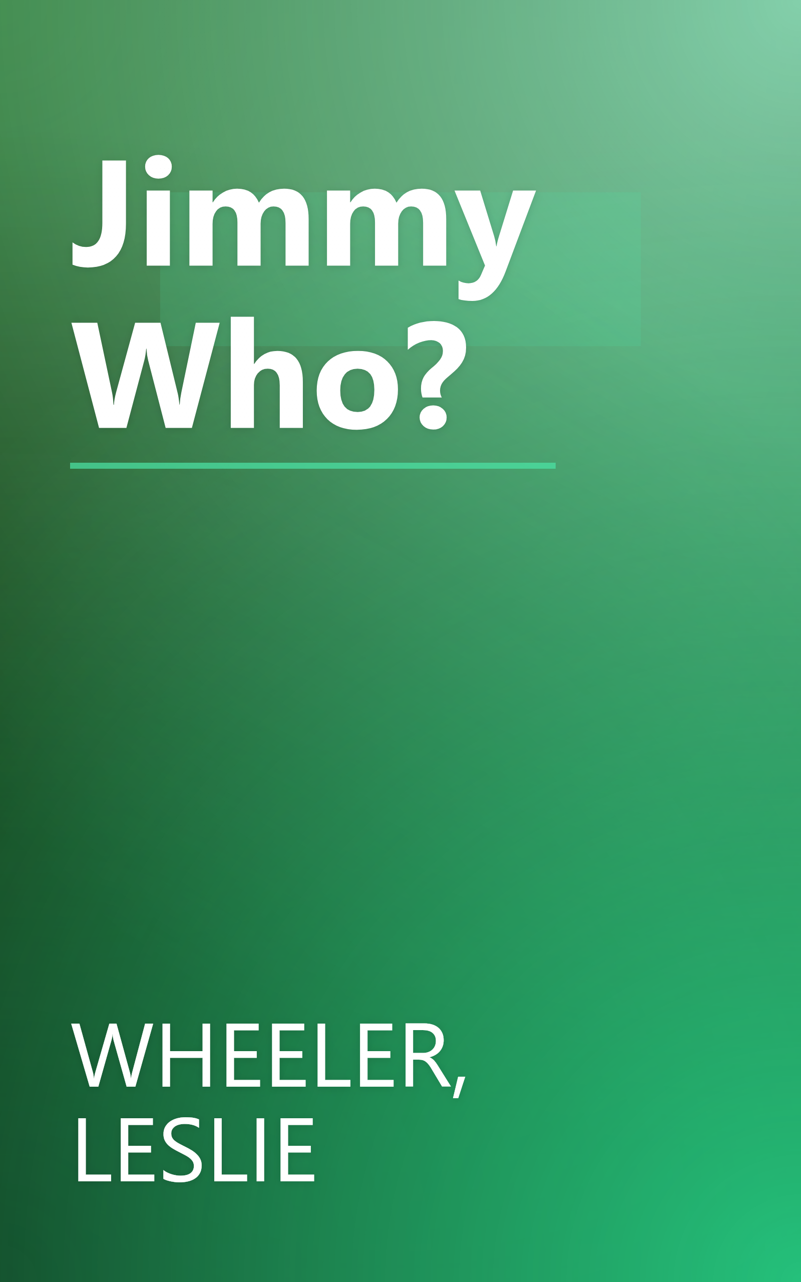 Jimmy Who? book cover
