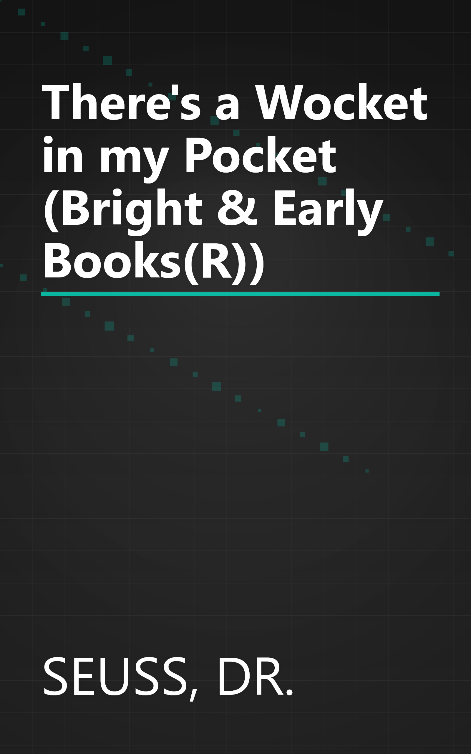 There's a Wocket in my Pocket (Bright & Early Books(R)) book cover