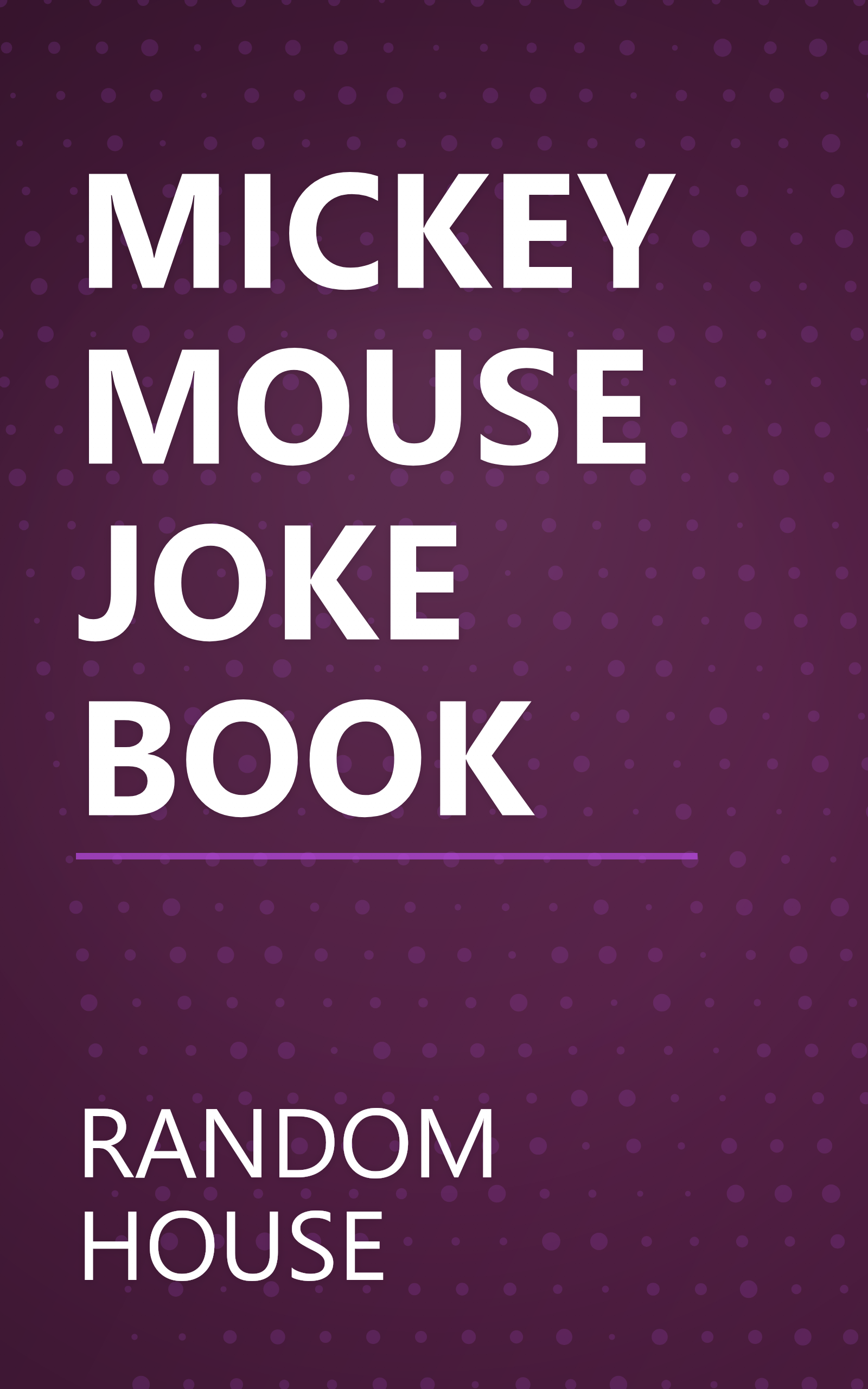 MICKEY MOUSE JOKE BOOK book cover