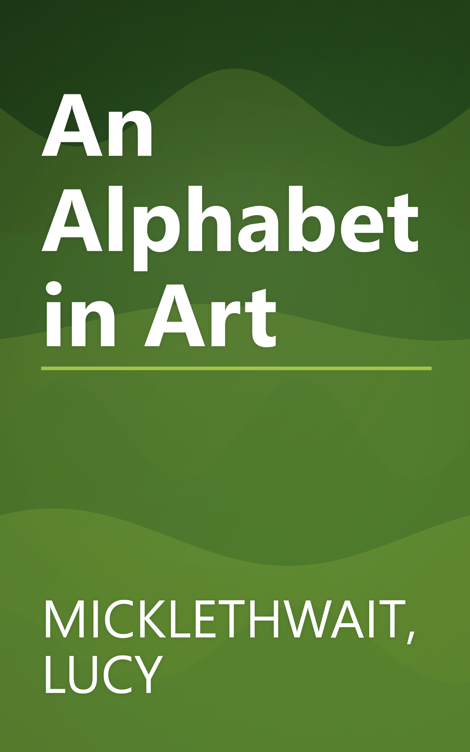 An Alphabet in Art book cover