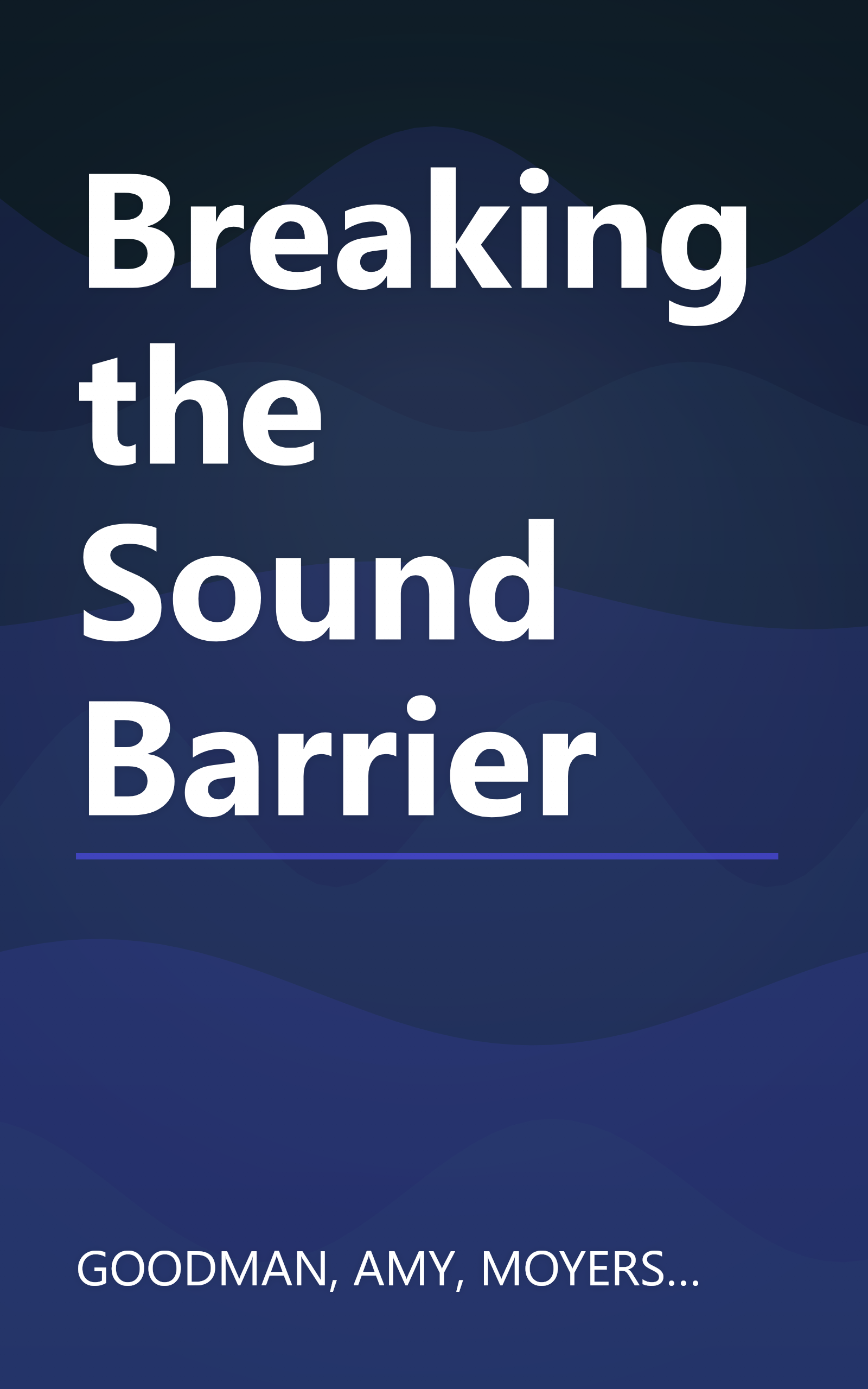 Breaking the Sound Barrier book cover
