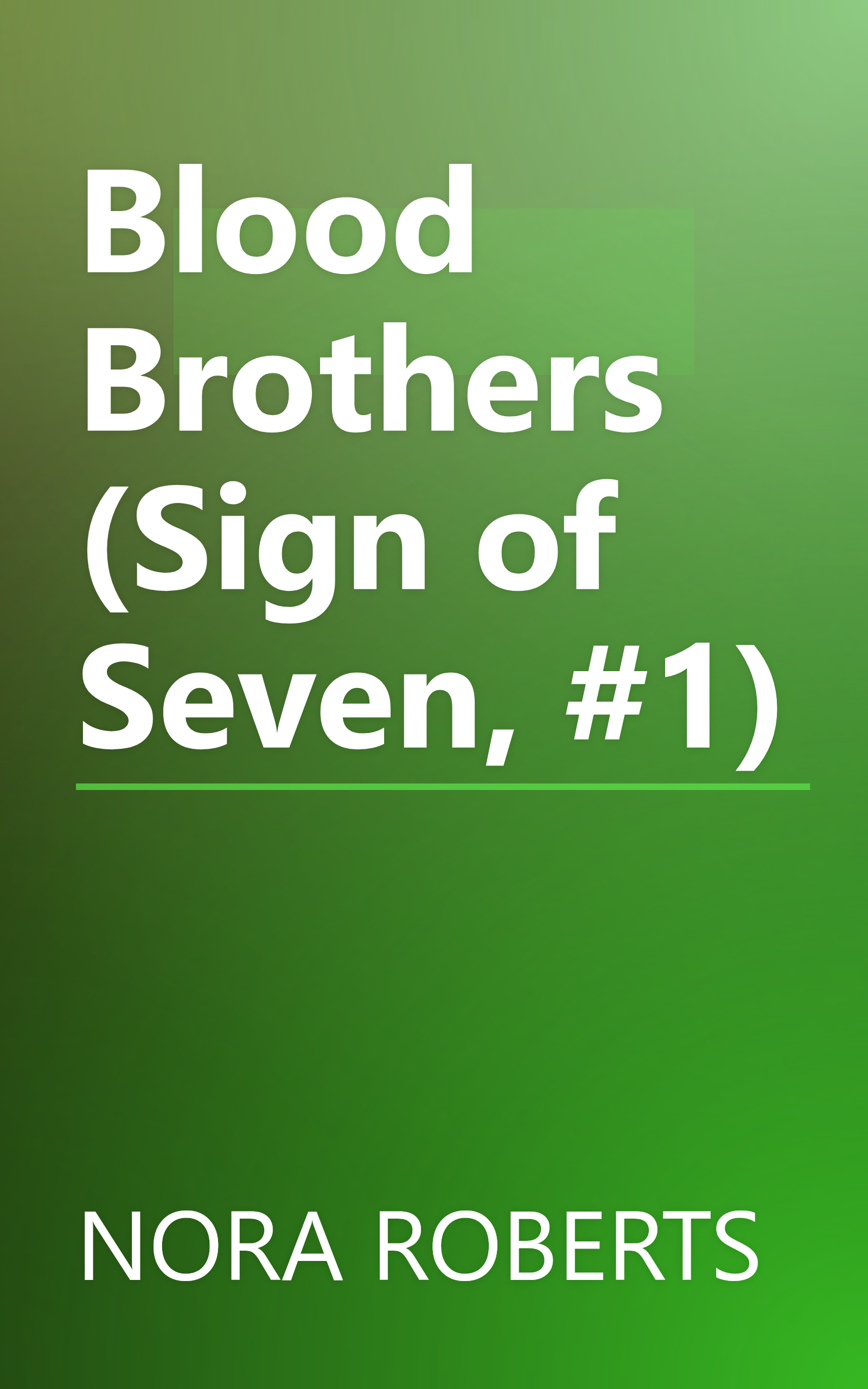 Blood Brothers (Sign of Seven, #1) book cover