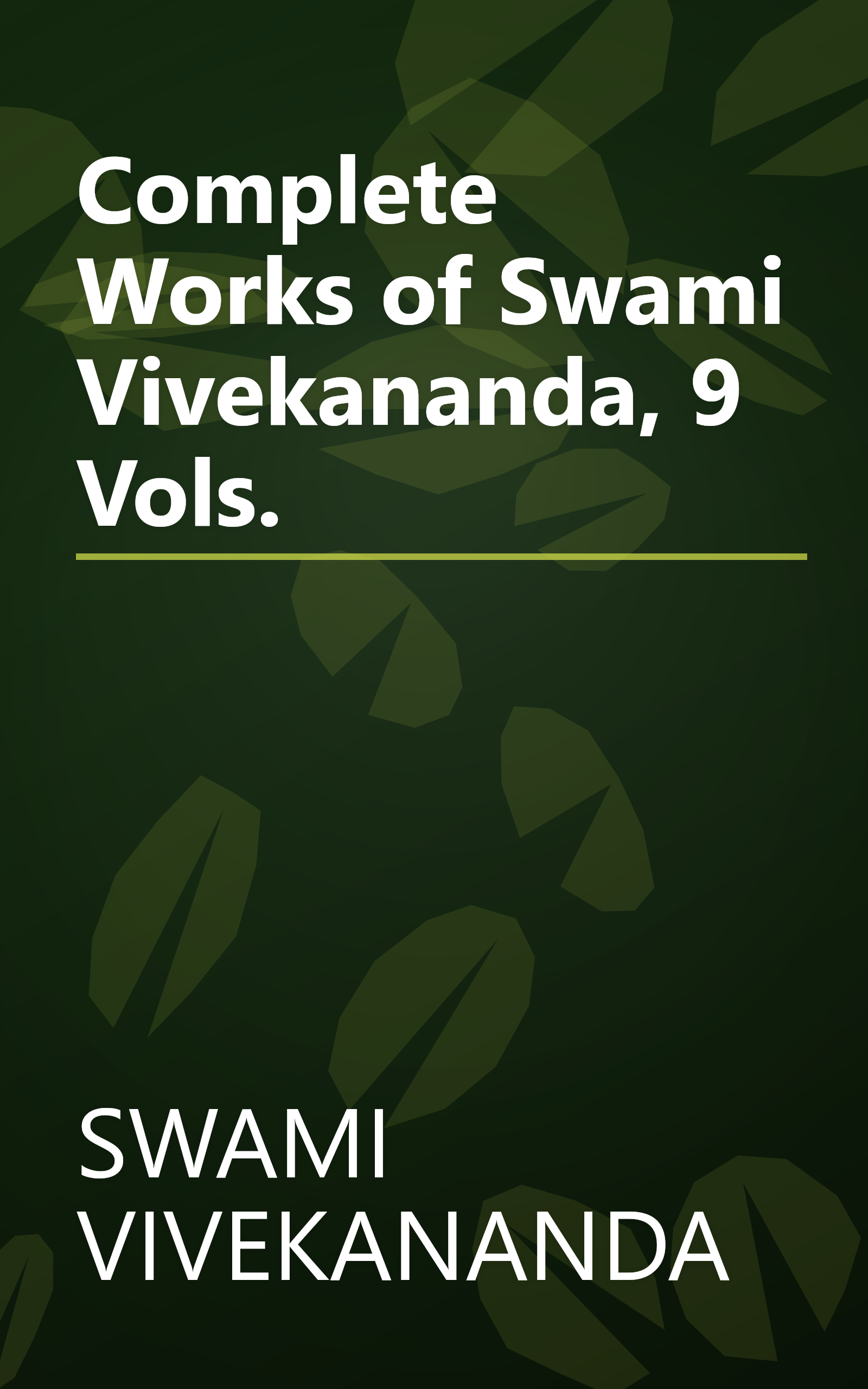 Complete Works of Swami Vivekananda, 9 Vols. book cover