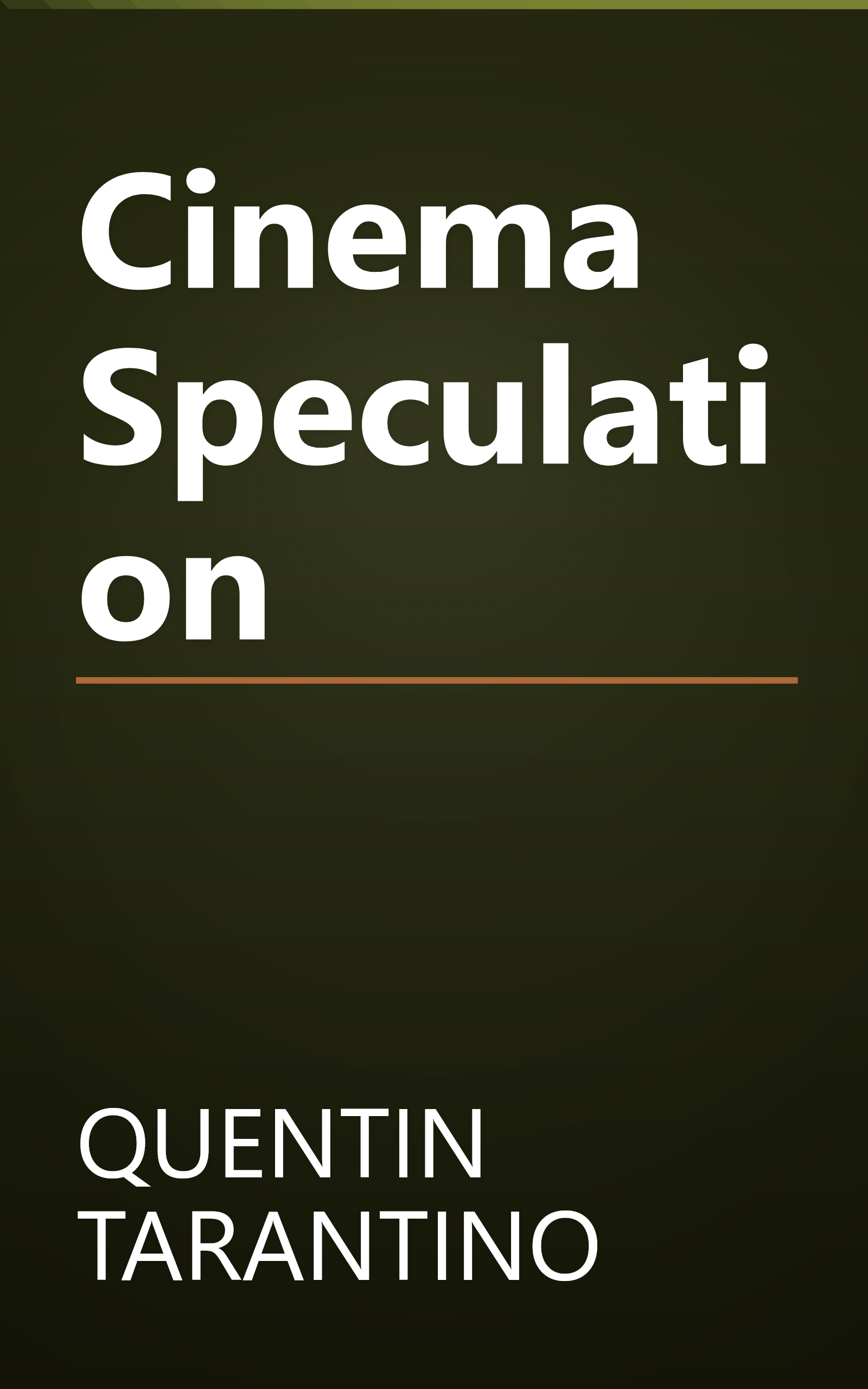 Cinema Speculation book cover