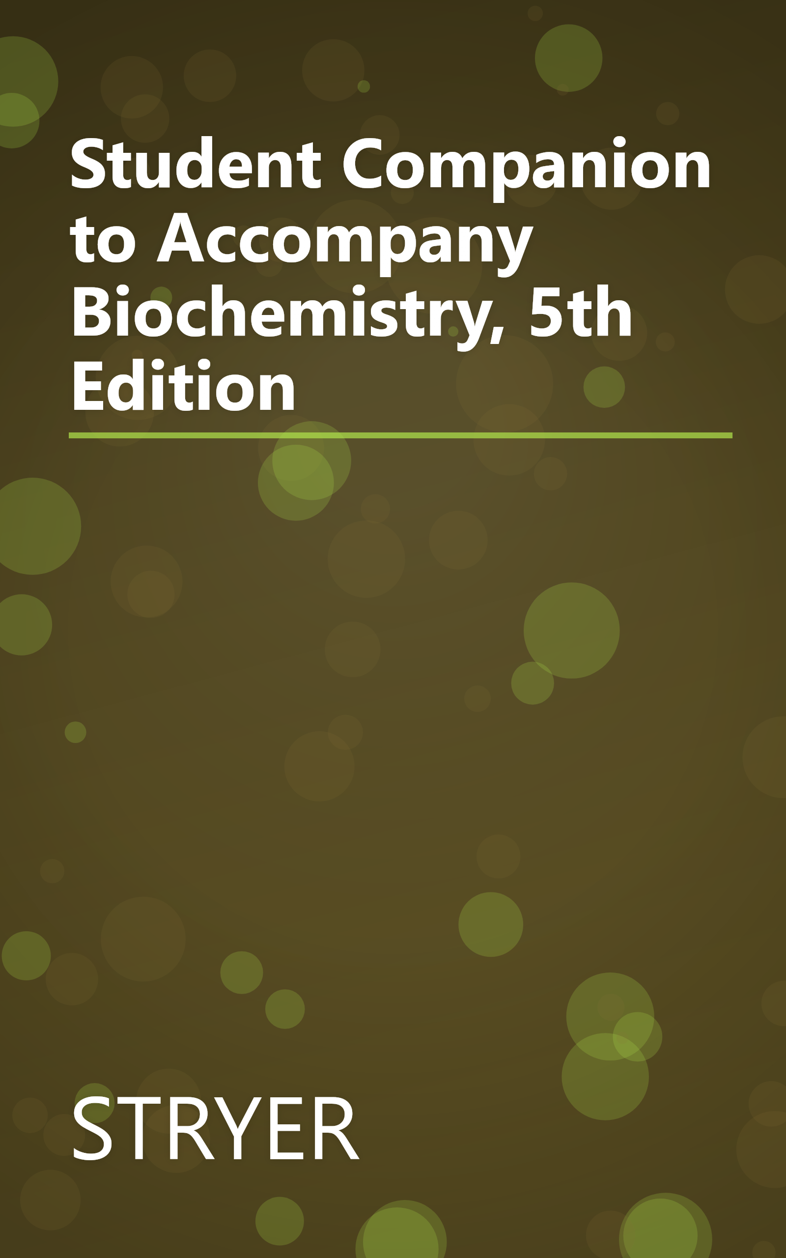 Student Companion to Accompany Biochemistry, 5th Edition book cover