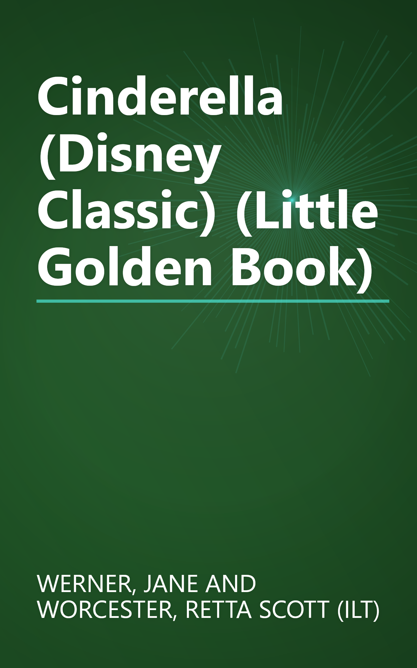 Cinderella (Disney Classic) (Little Golden Book) book cover