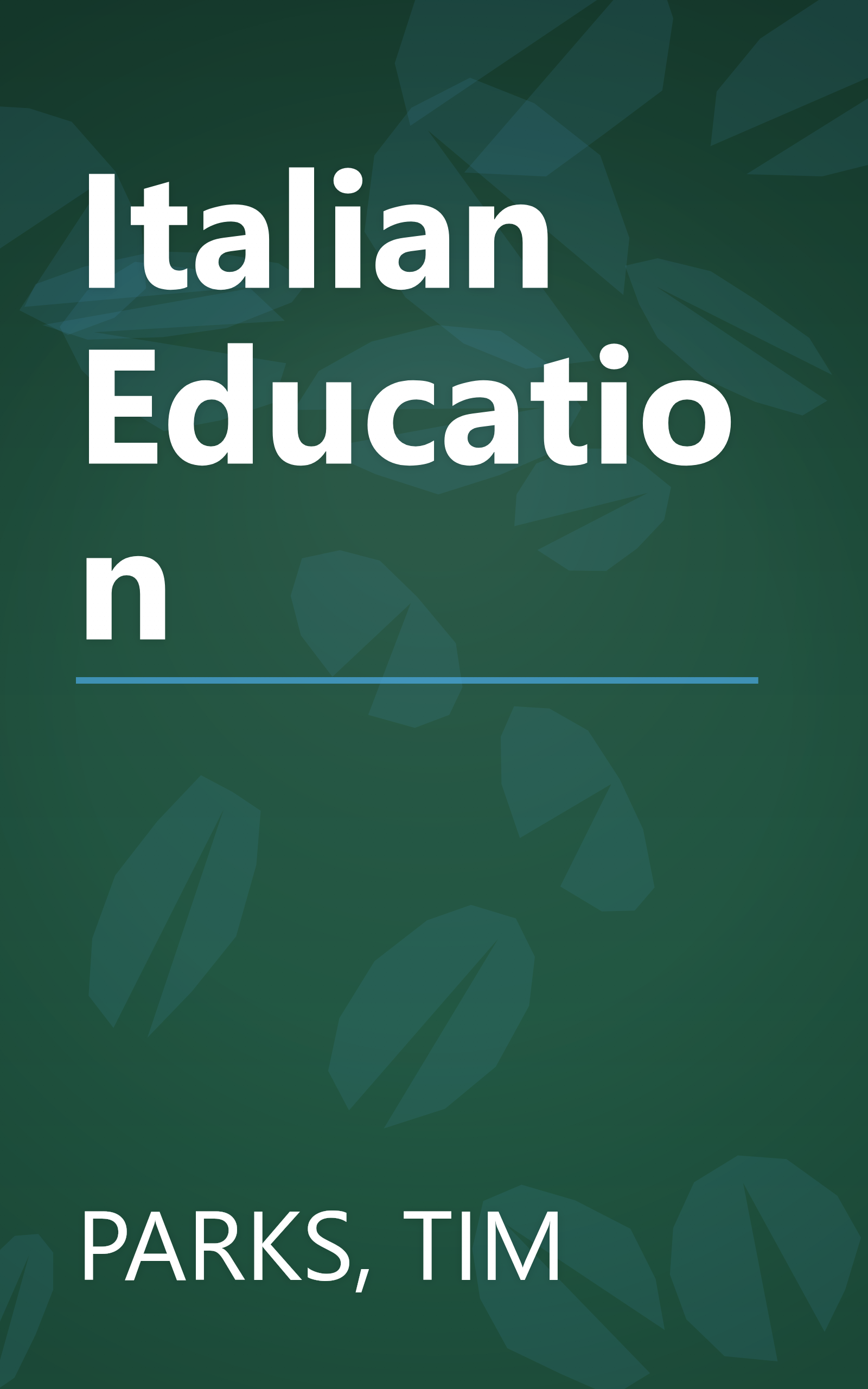 Italian Education book cover