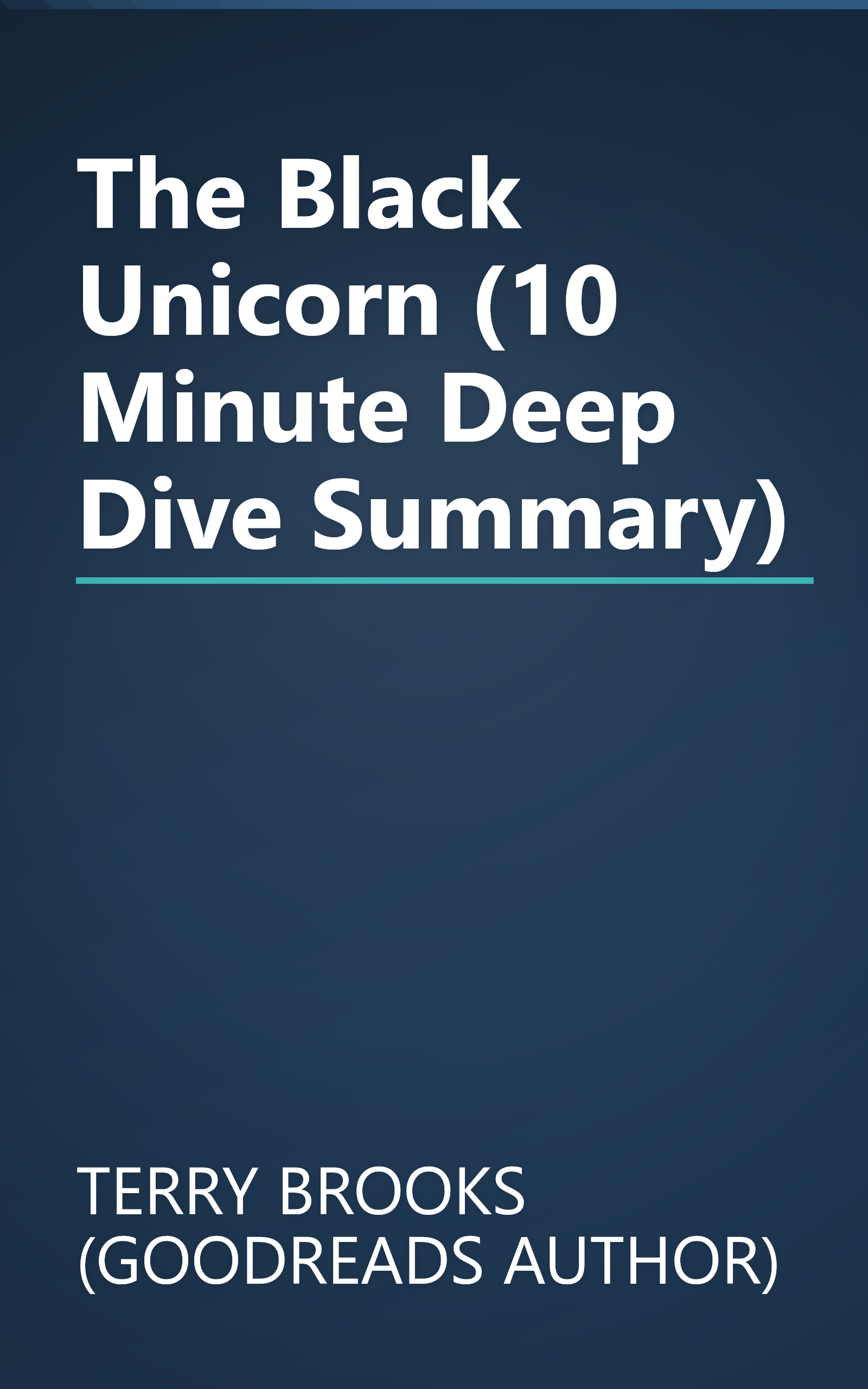 The Black Unicorn (10 Minute   Deep Dive Summary) book cover