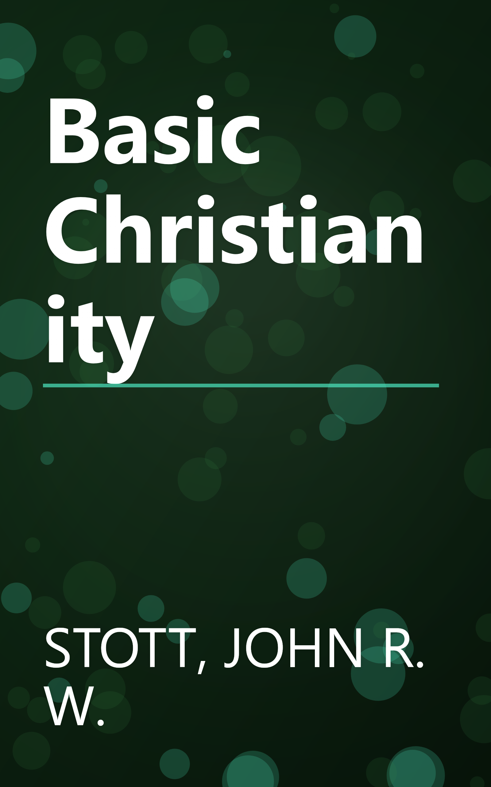 Basic Christianity book cover