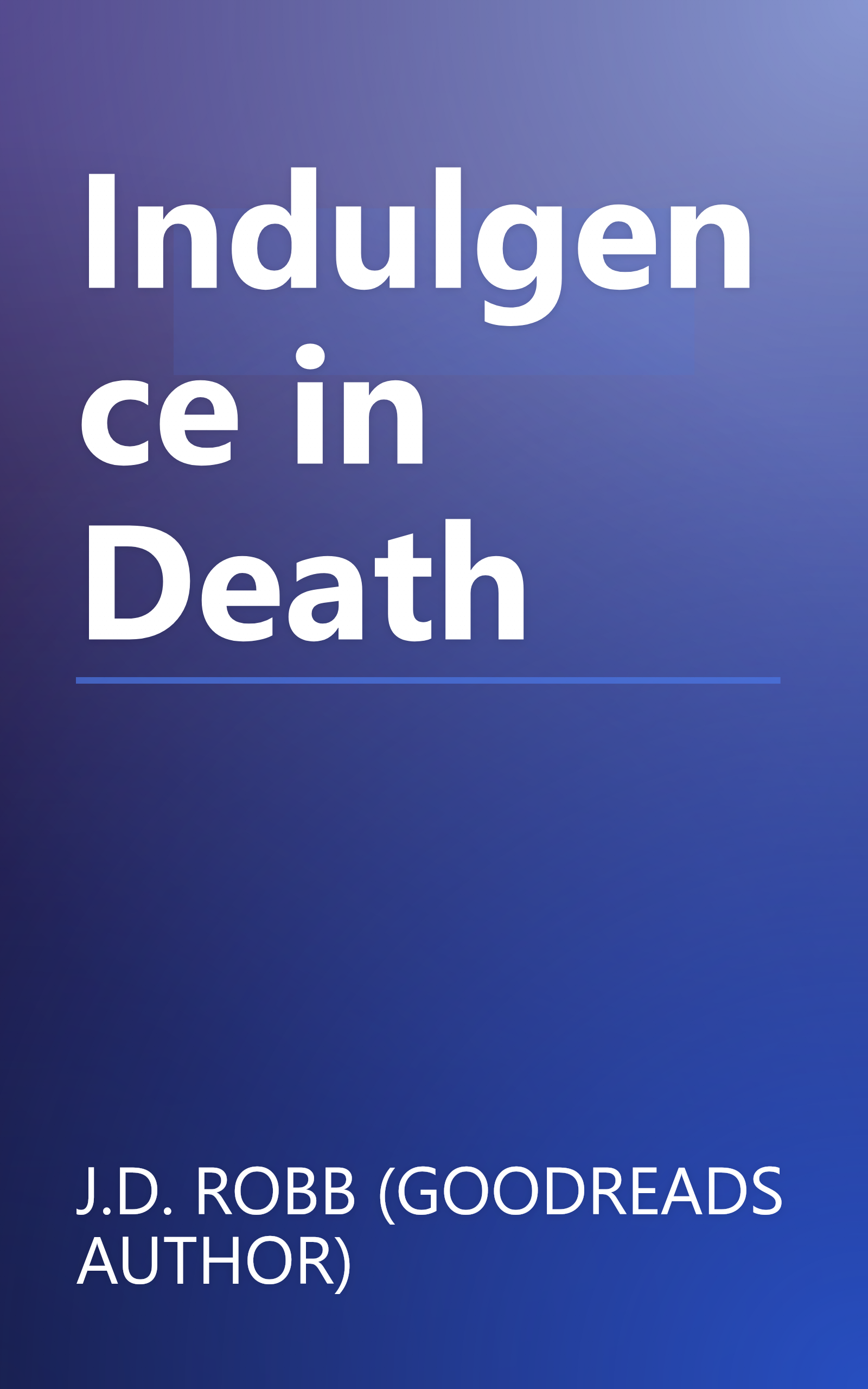 Indulgence in Death book cover