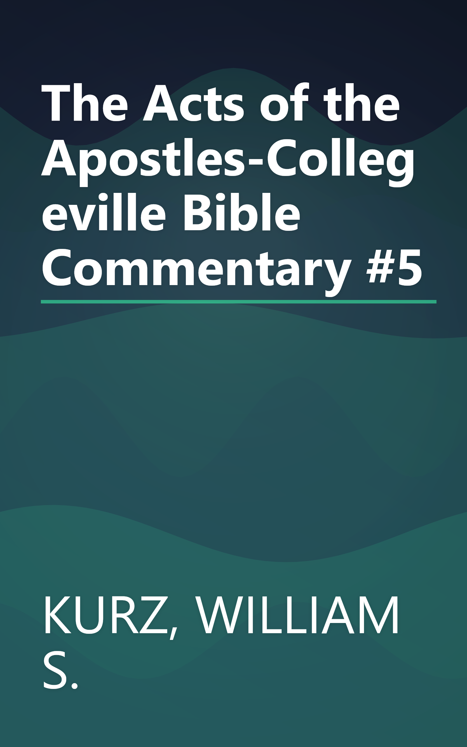 The Acts of the Apostles-Collegeville Bible Commentary #5 book cover