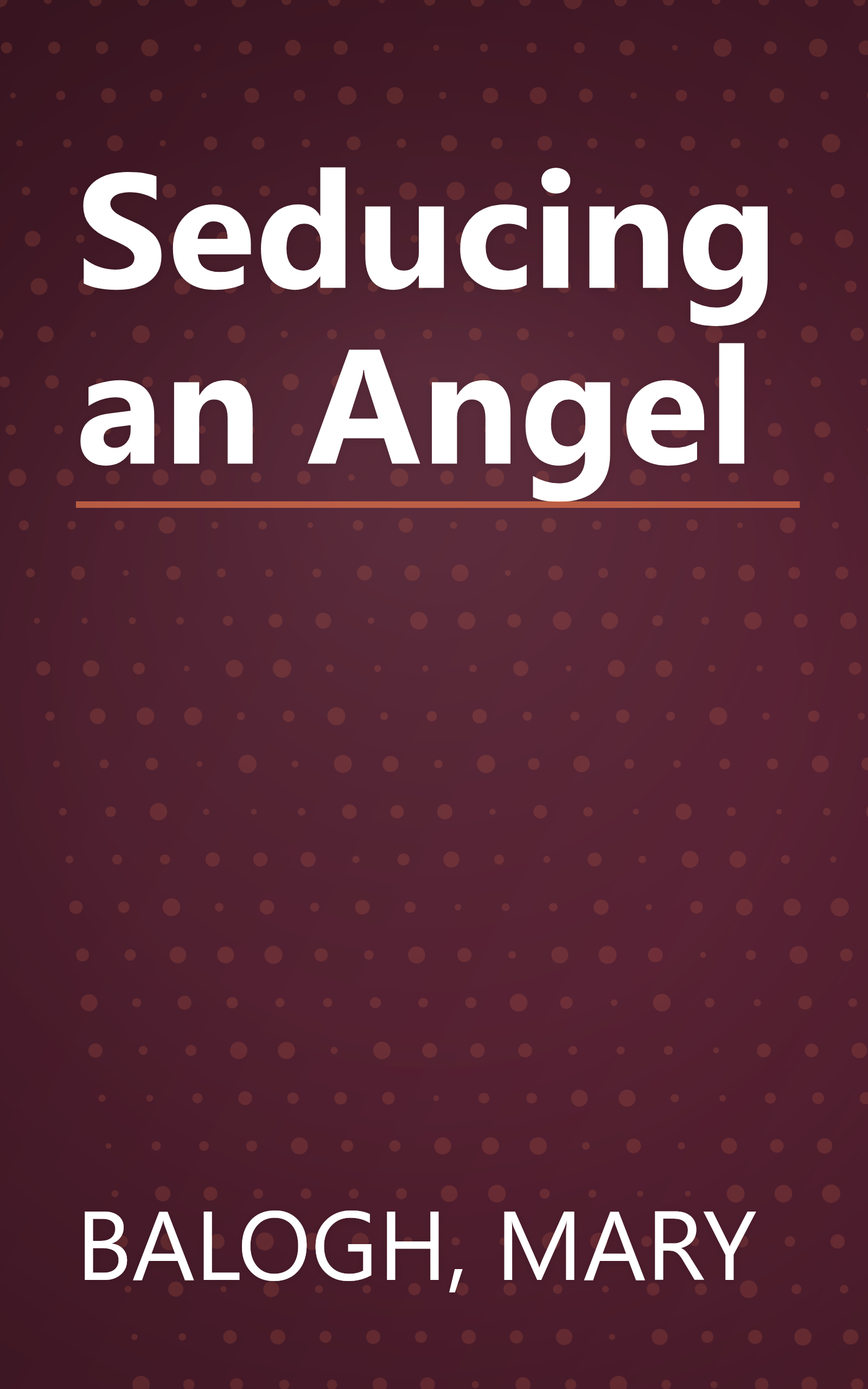 Seducing an Angel book cover