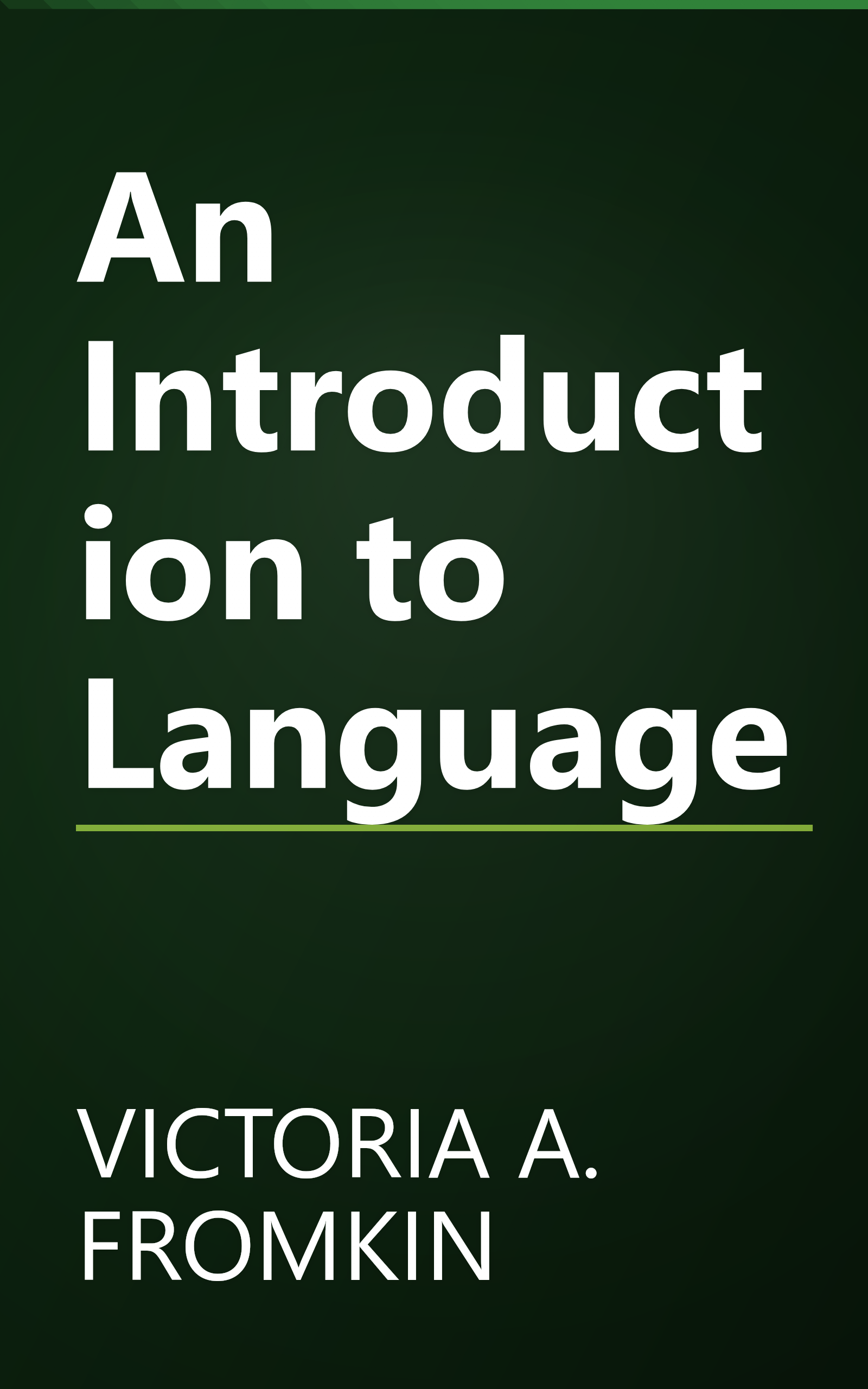 An Introduction to Language book cover