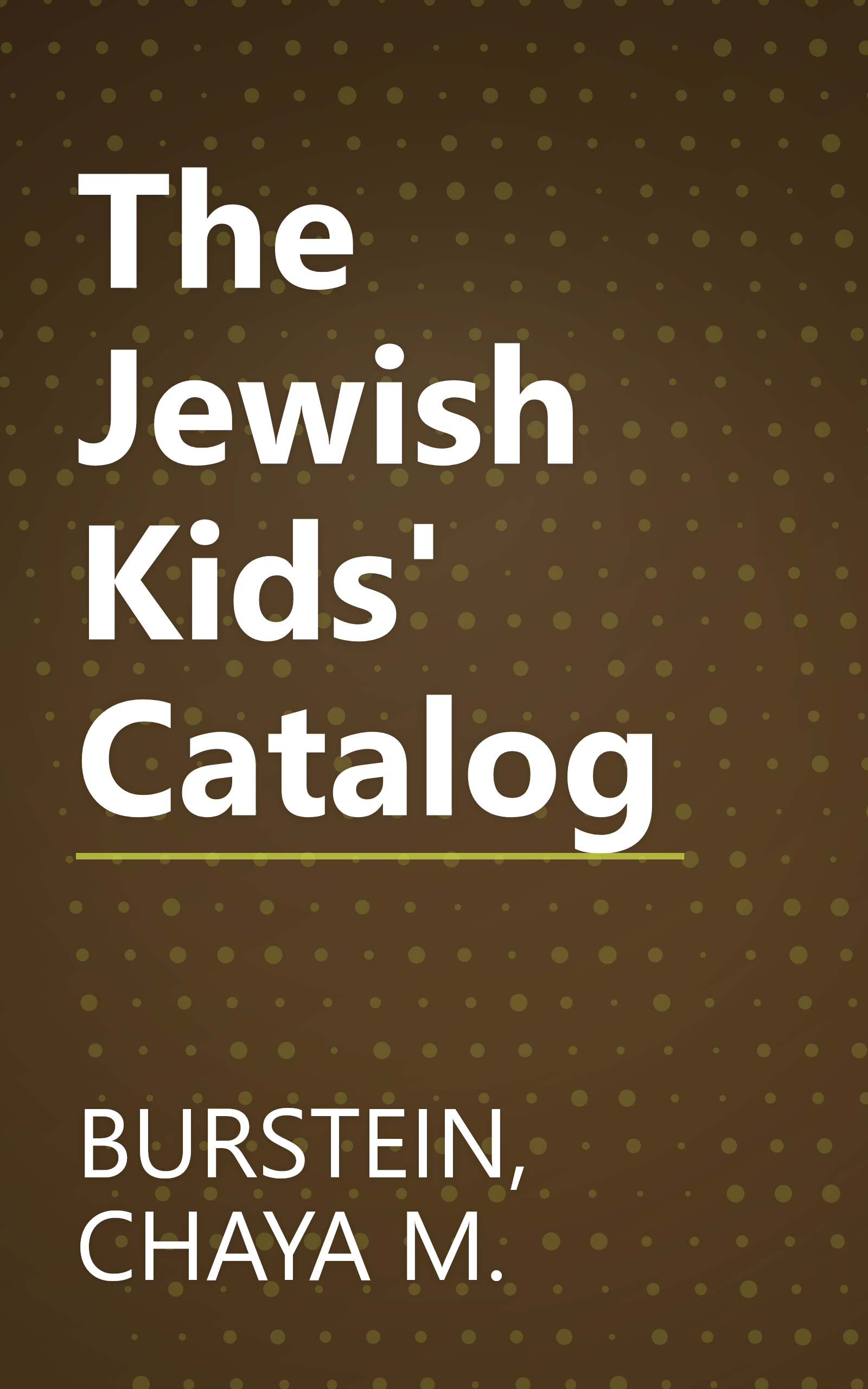 The Jewish Kids' Catalog book cover