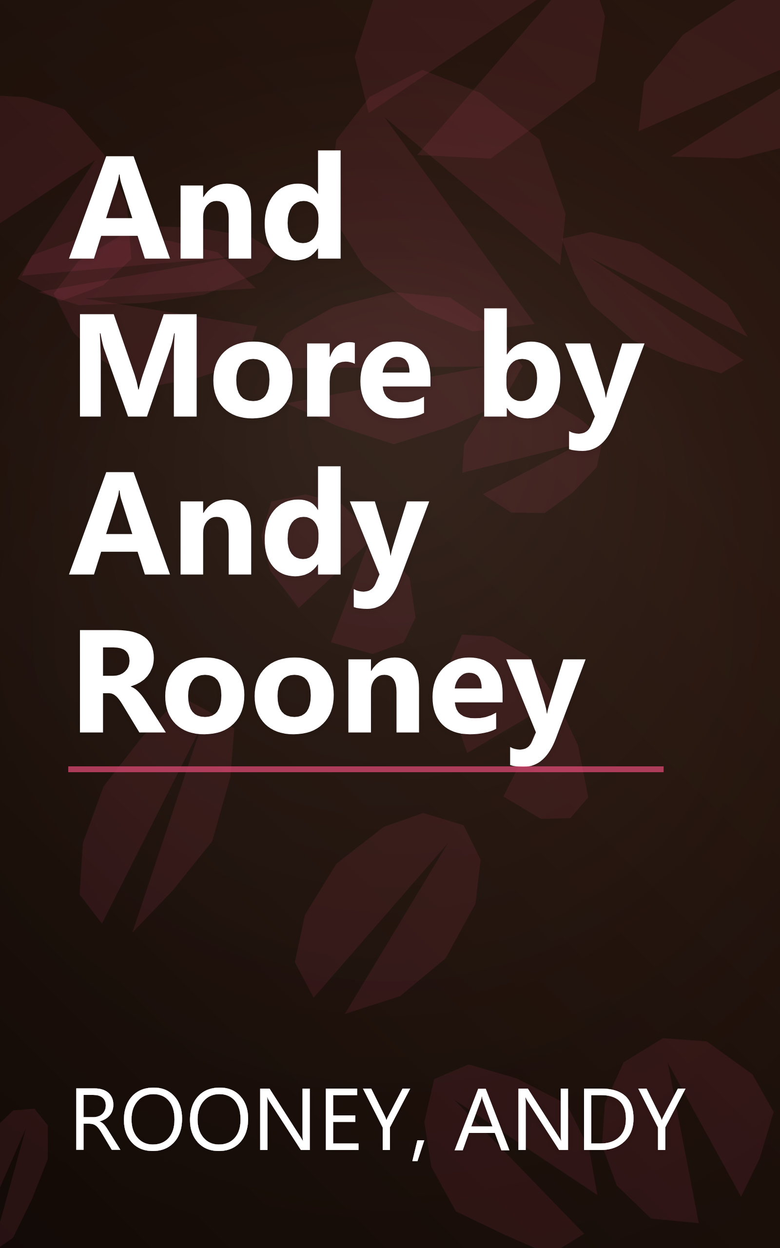 And More by Andy Rooney book cover