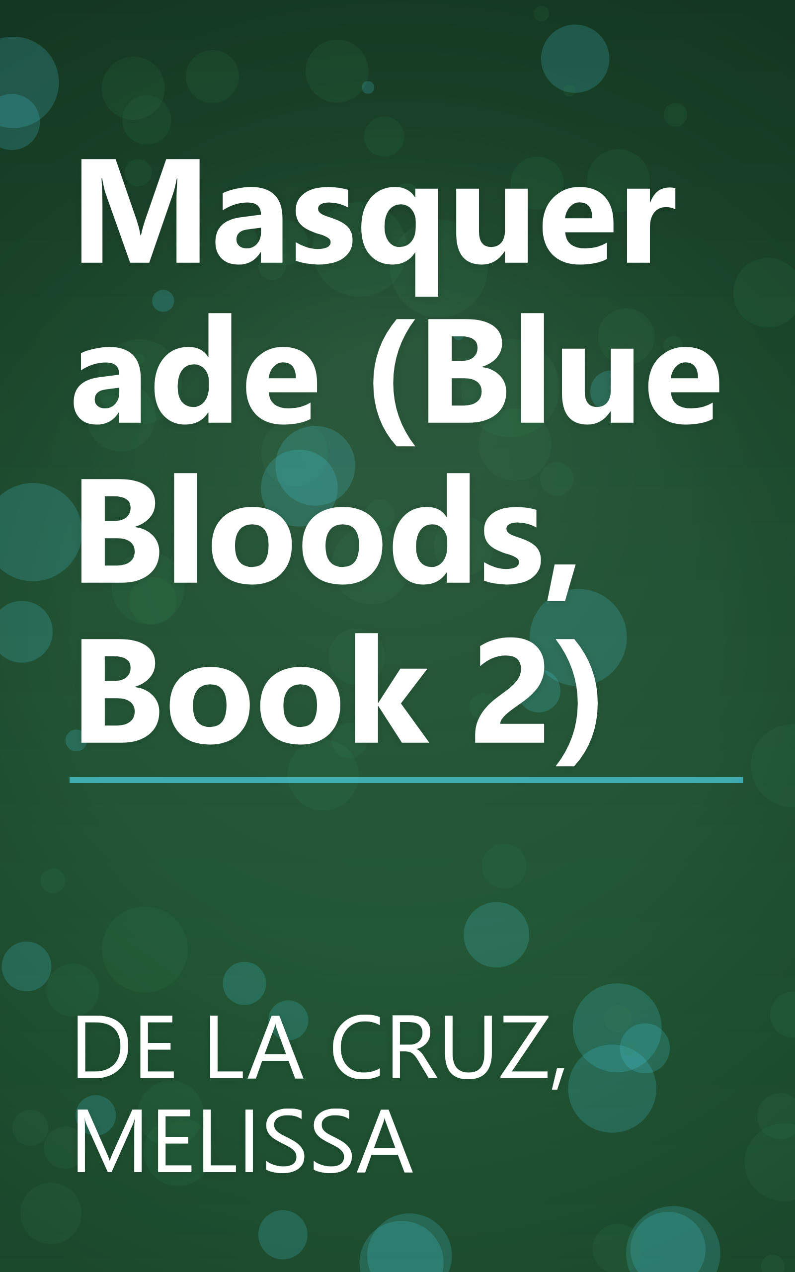 Masquerade (Blue Bloods, Book 2) book cover