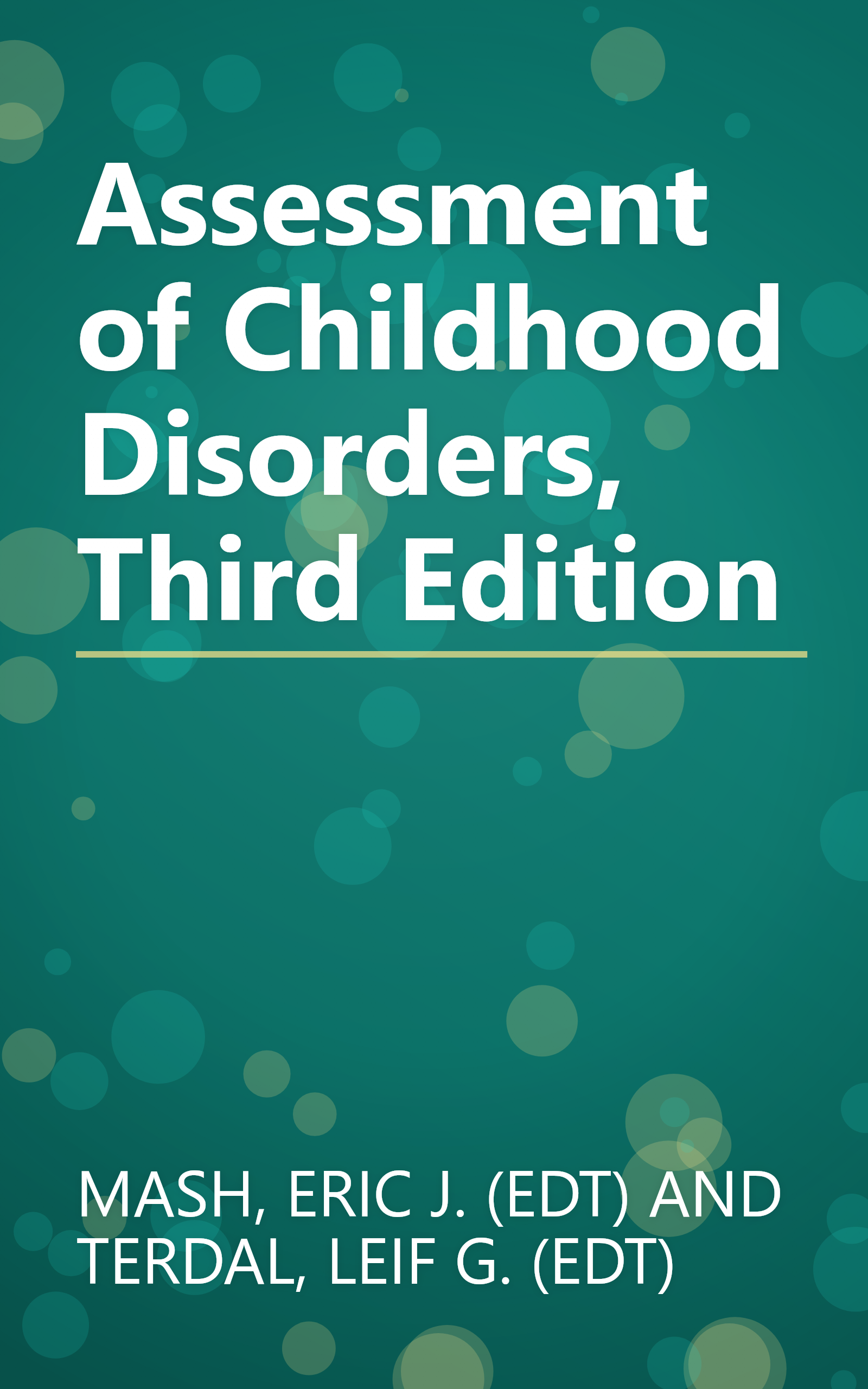 Assessment of Childhood Disorders, Third Edition book cover