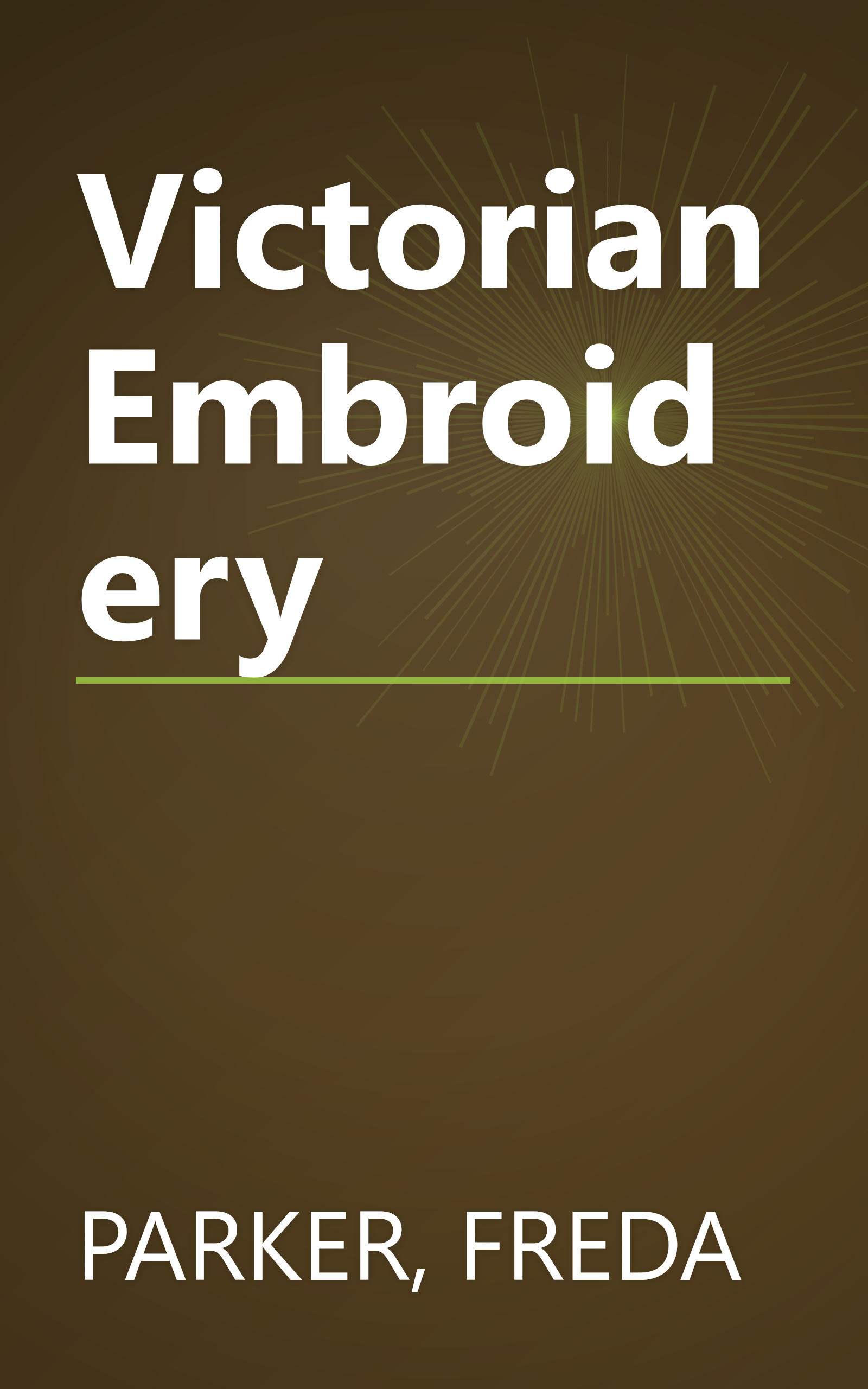 Victorian Embroidery book cover