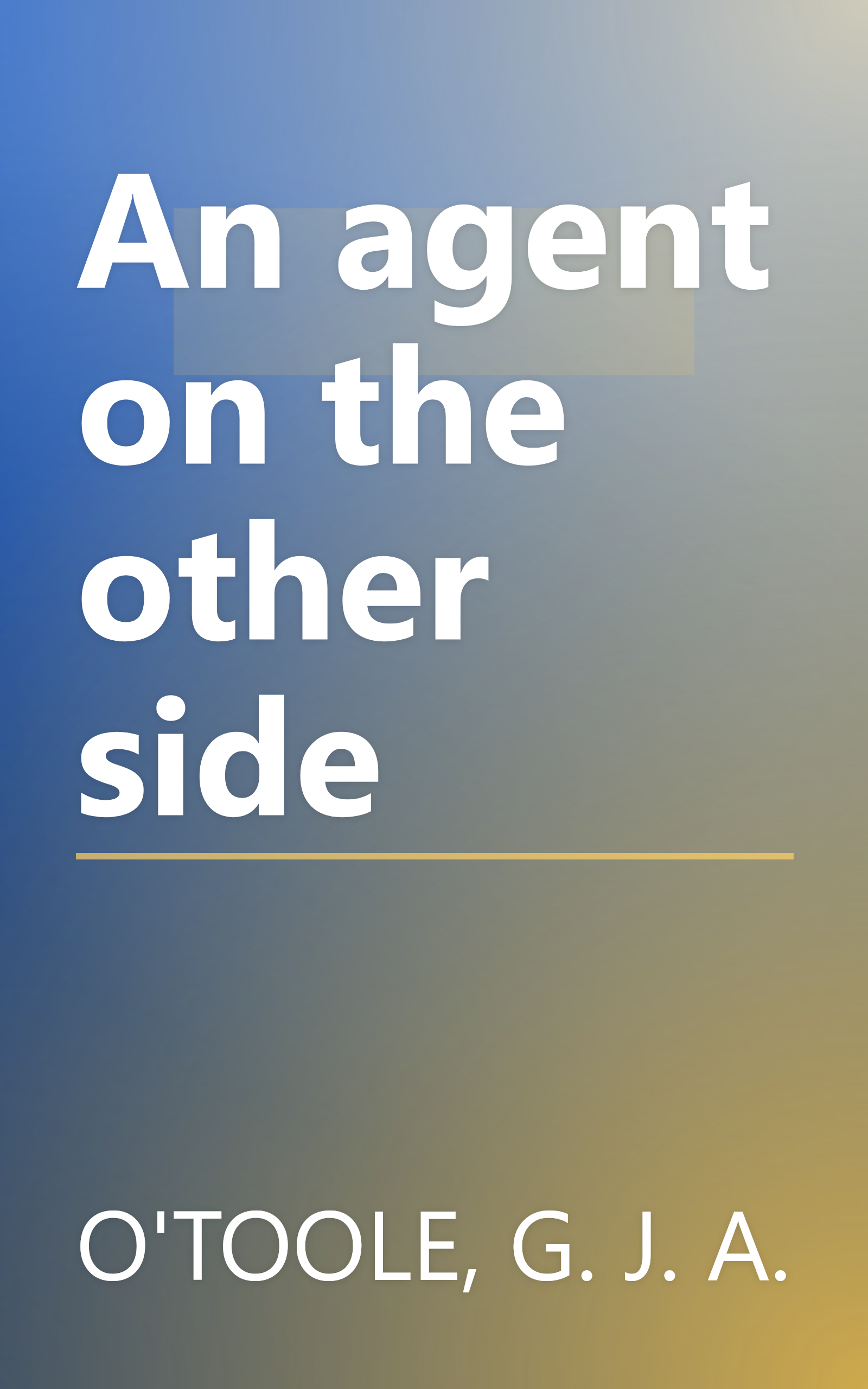 An agent on the other side book cover